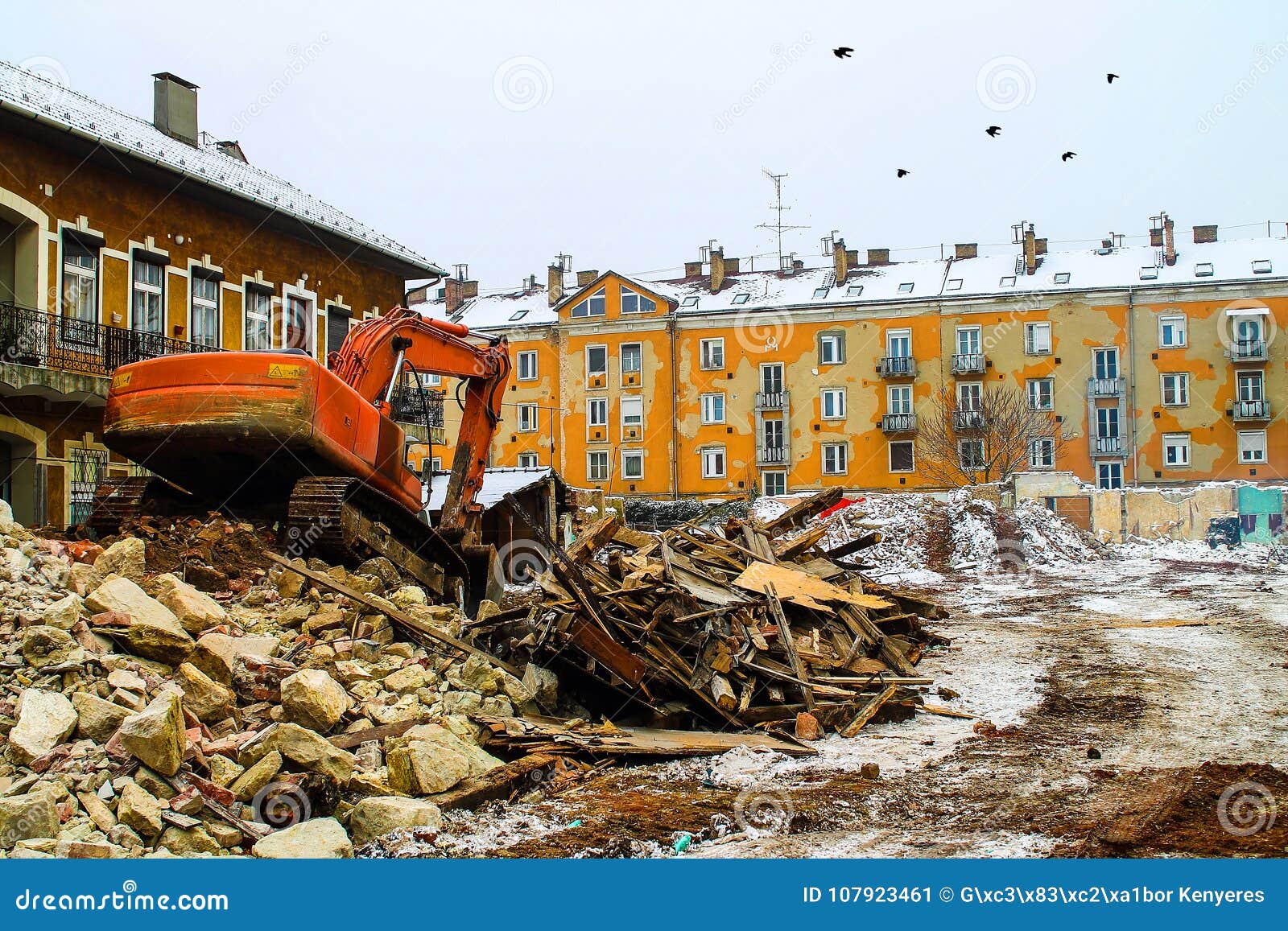 Building Demolition - New Urban Planning Stock Image - Image of ...