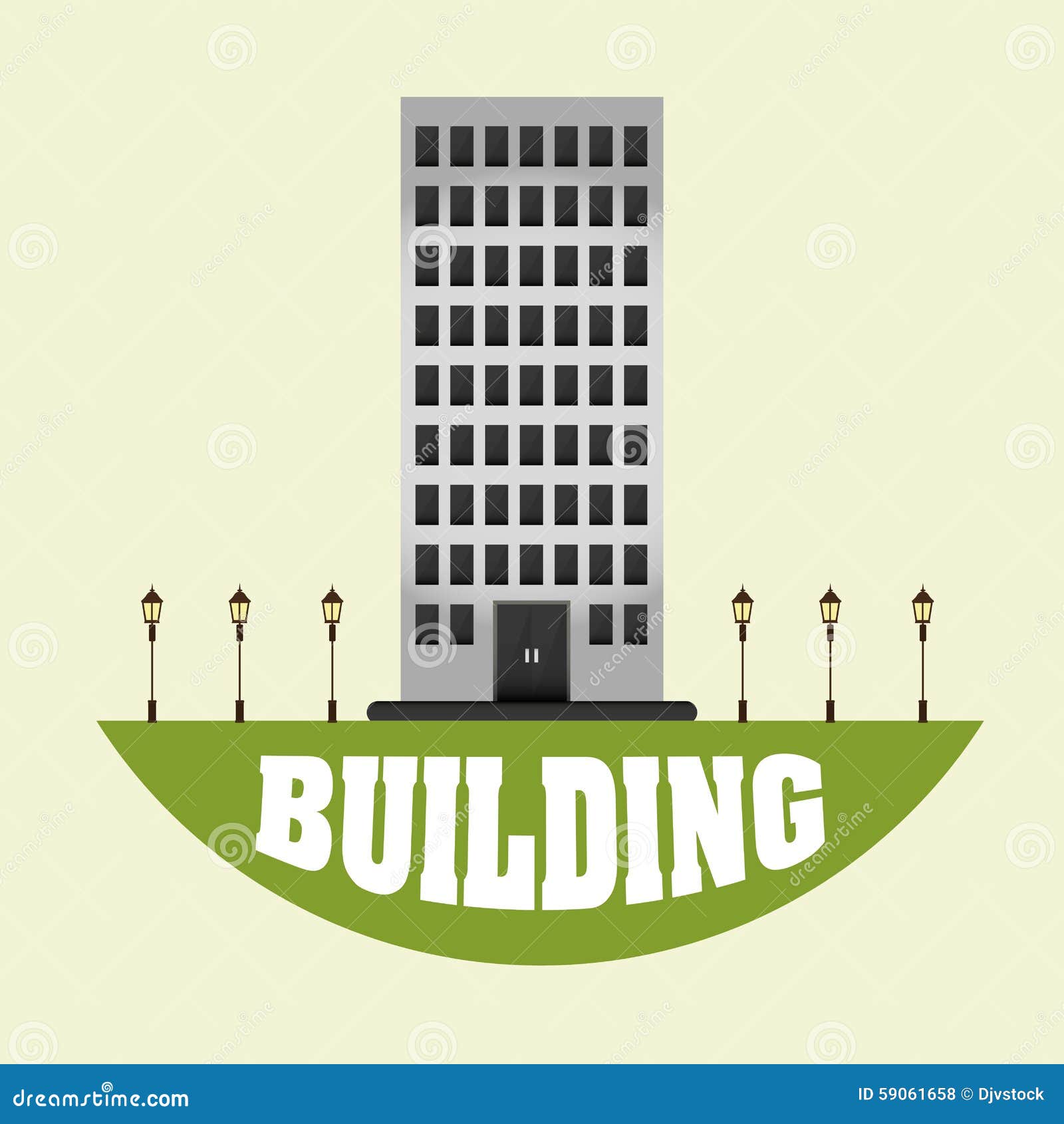 Building design stock vector. Illustration of sign, icon - 59061658