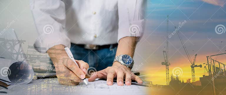 Building Design Engineering a Industry the Concept Stock Image - Image ...
