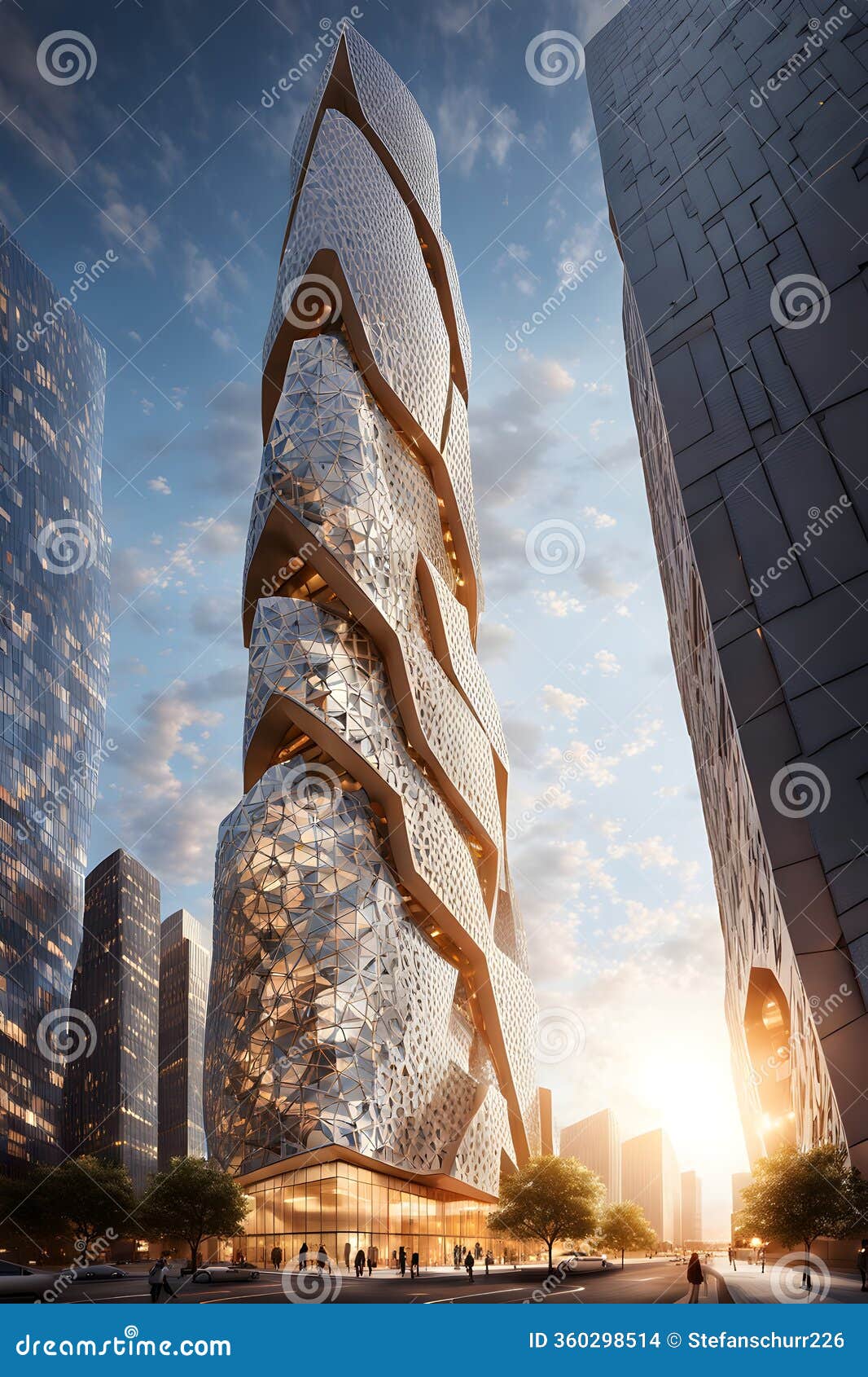 Building Design Of A Network Of Interconnected Shapes Inspired By The ...