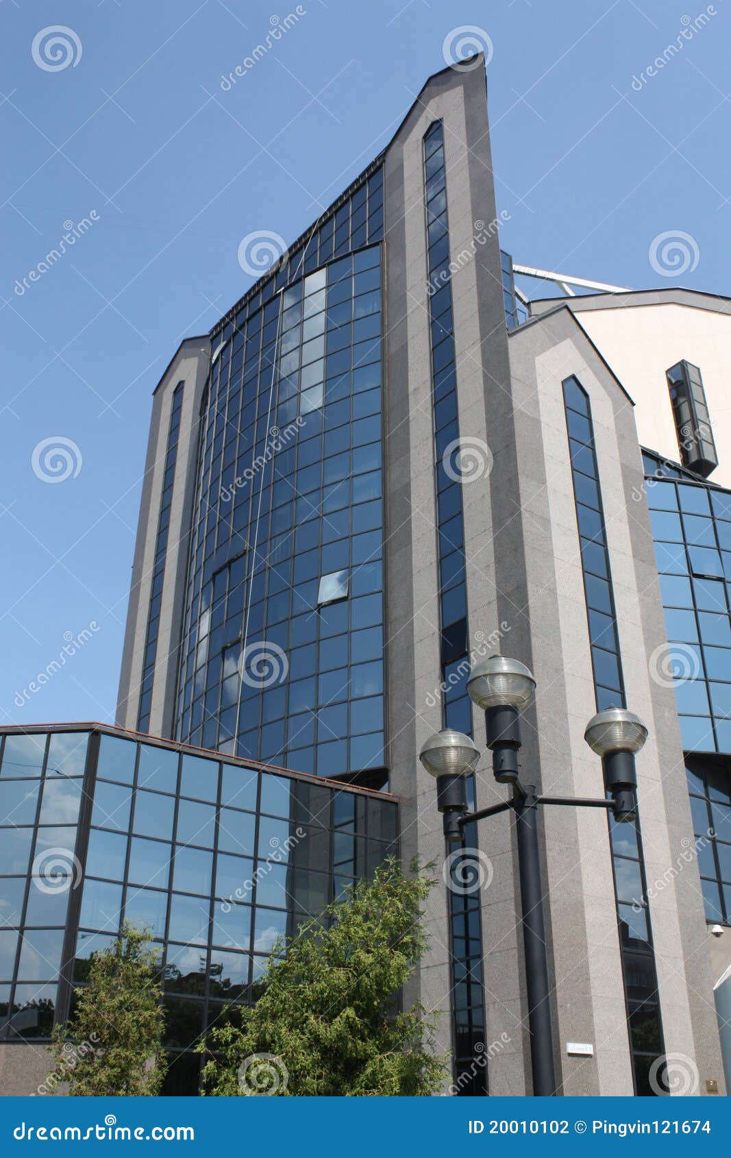 Building Designed in High-tech Style Stock Photo - Image of futuristic ...