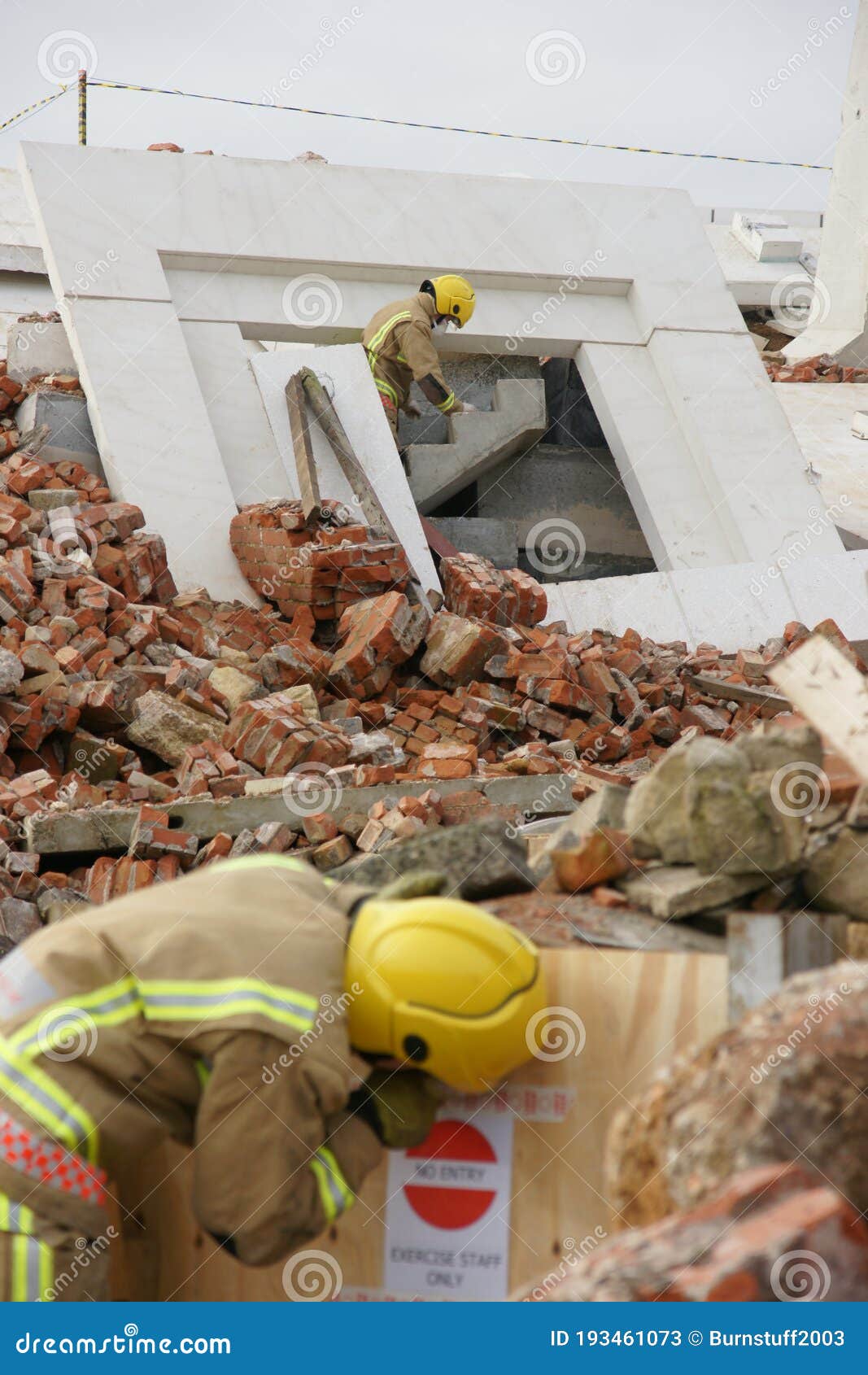 Building Destroyed, Explosion and Collapses, Stock Image - Image of ...