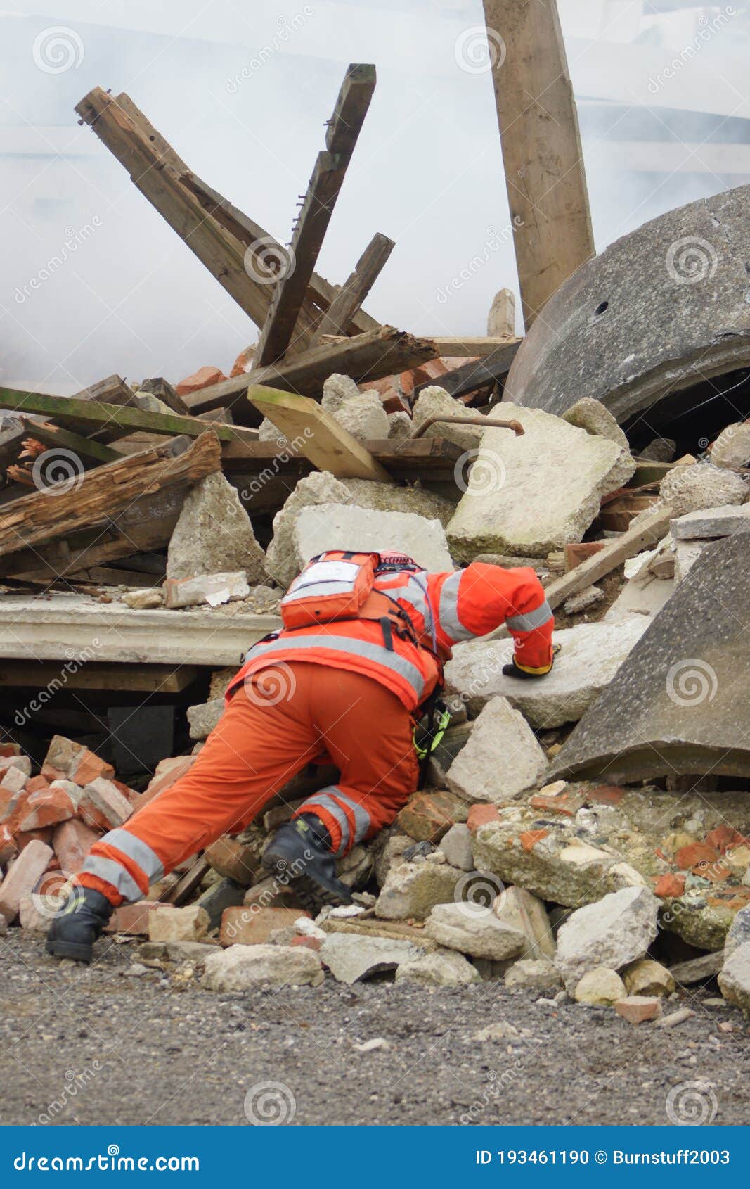 Building Destroyed, Explosion and Collapses, Stock Photo - Image of ...