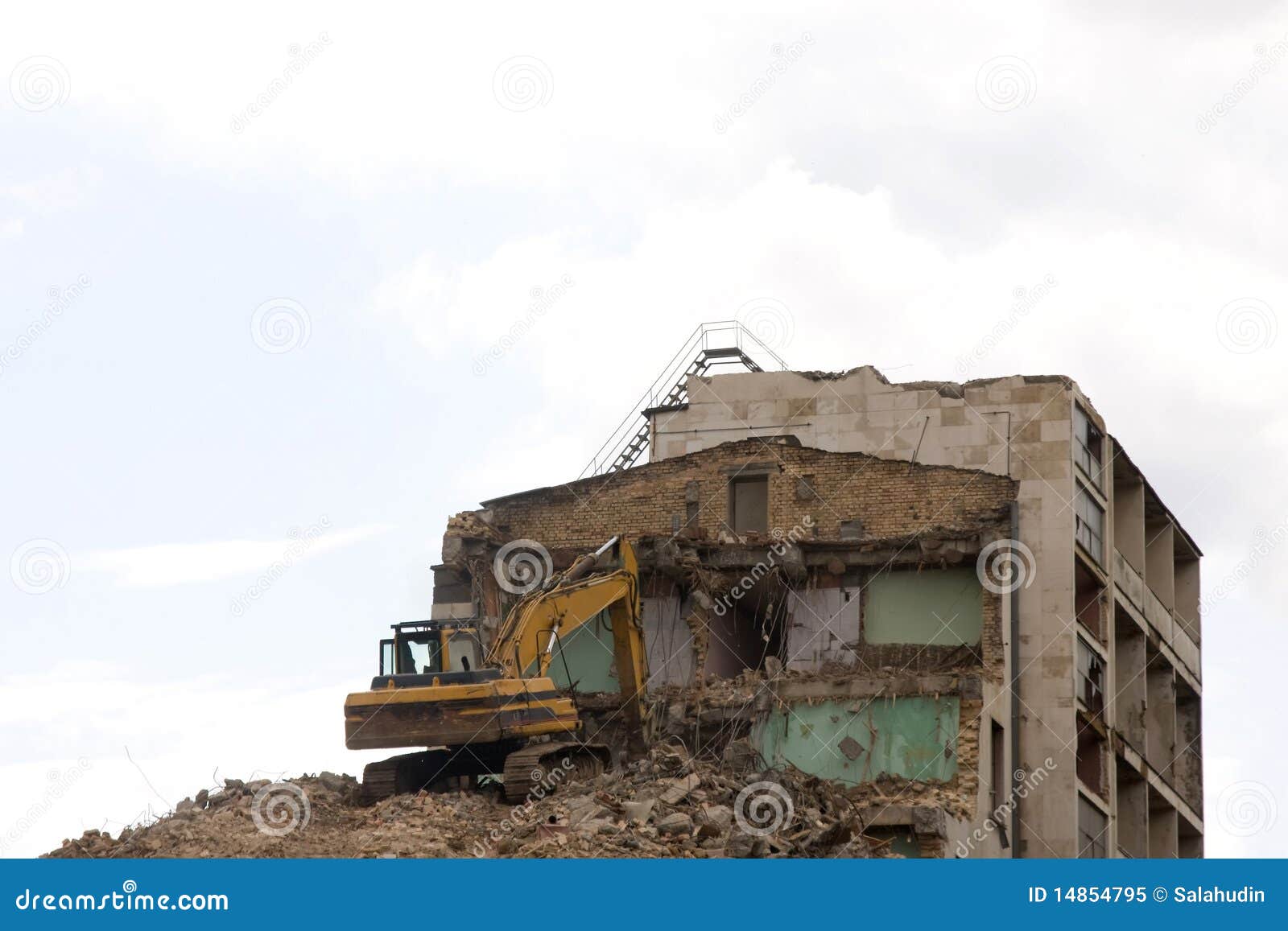 Building destruction stock image. Image of worksite, ruins - 14854795