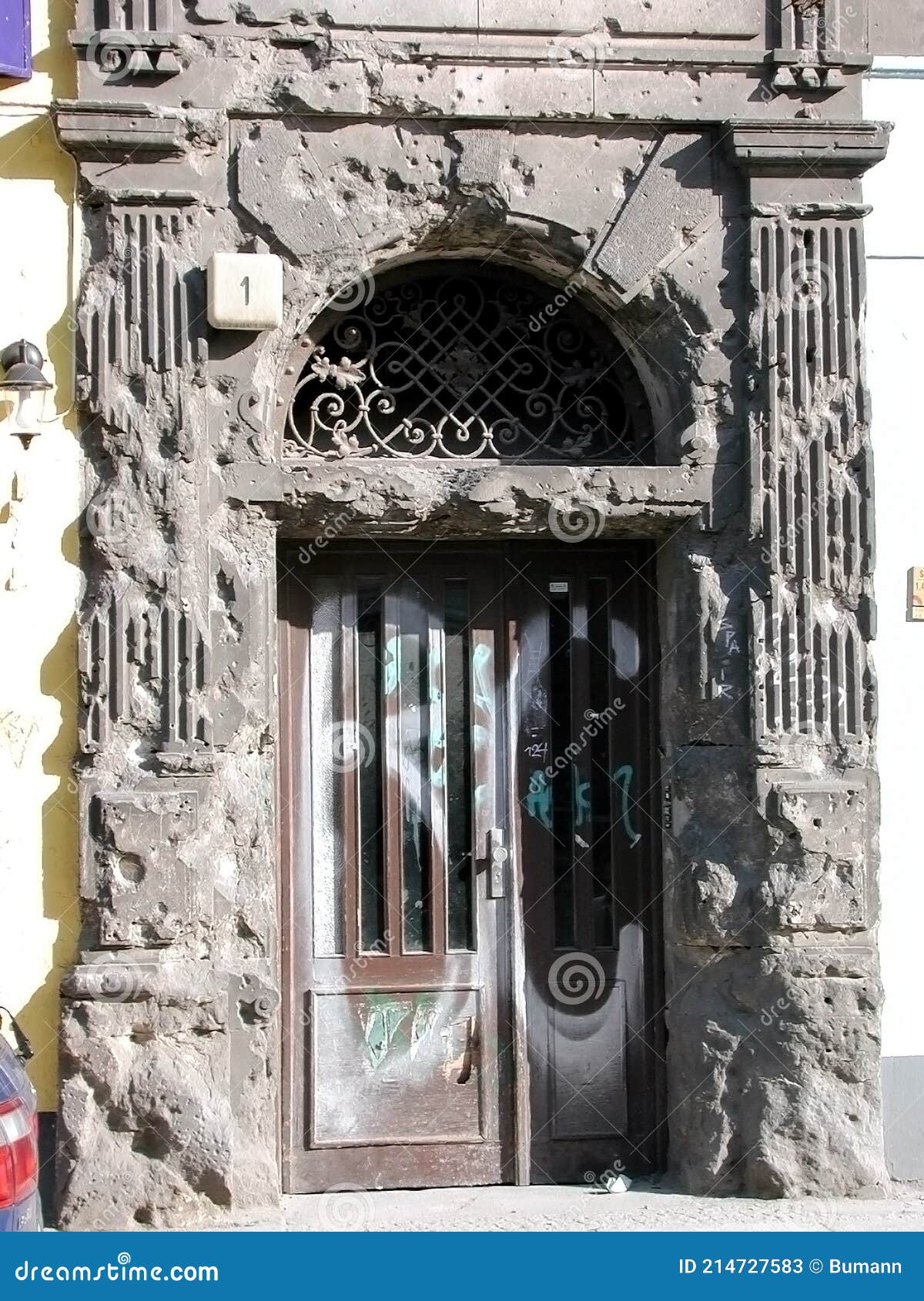Building, Detailed View of a Front Door or Entrance Door Stock Image ...