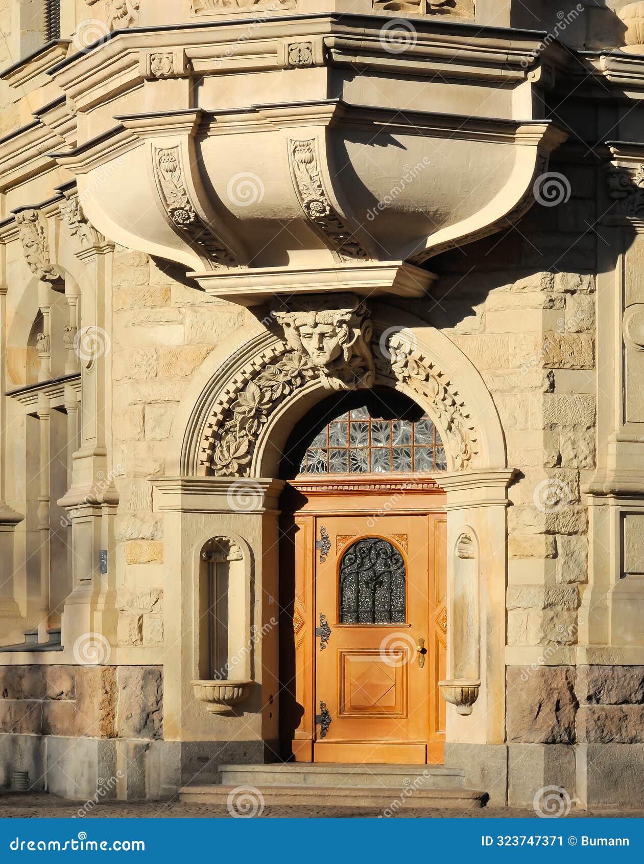 Building, Detailed View of a Front Door or Entrance Door Stock Image ...