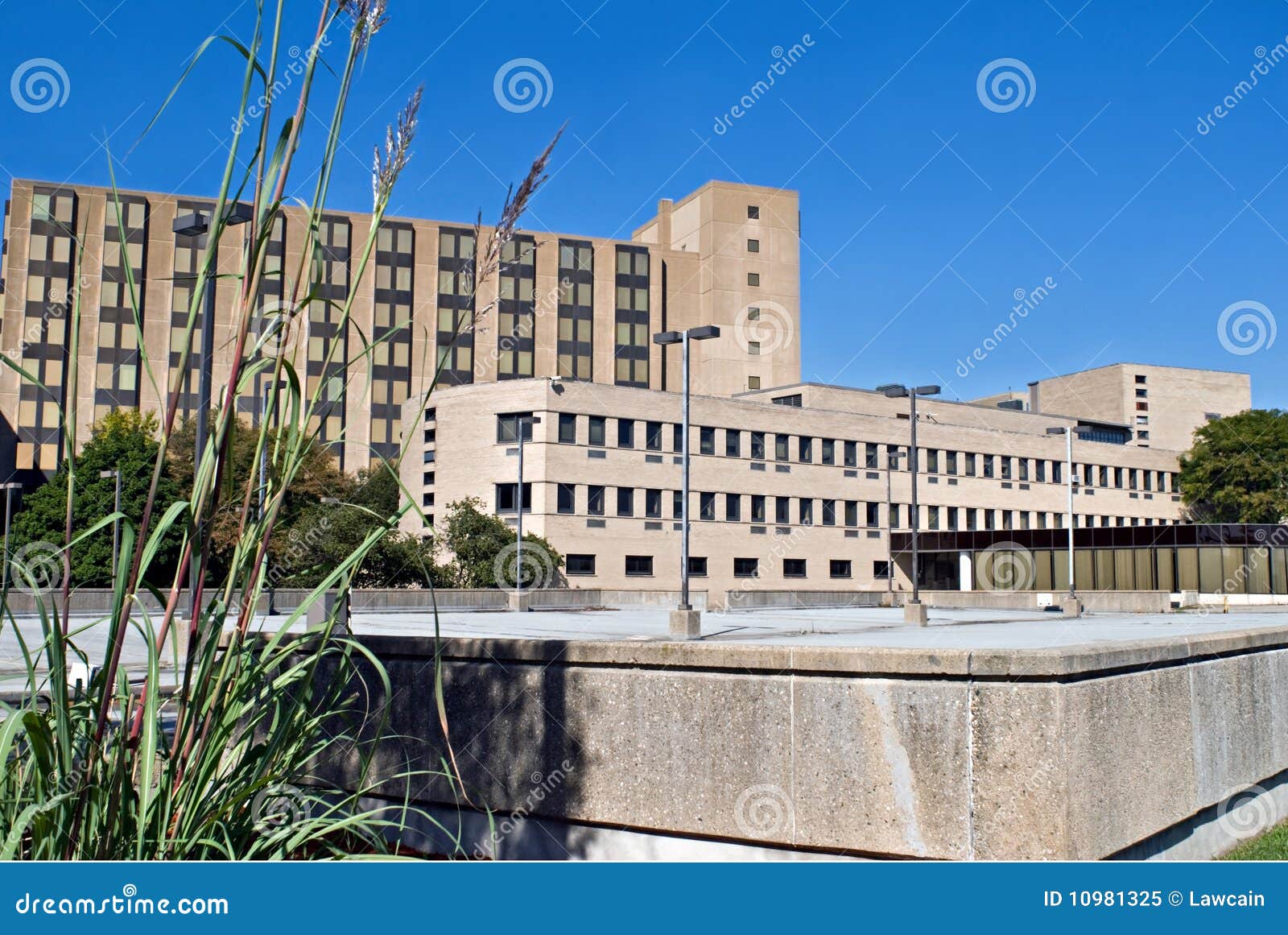 Building in Distance stock image. Image of business, blue - 10981325