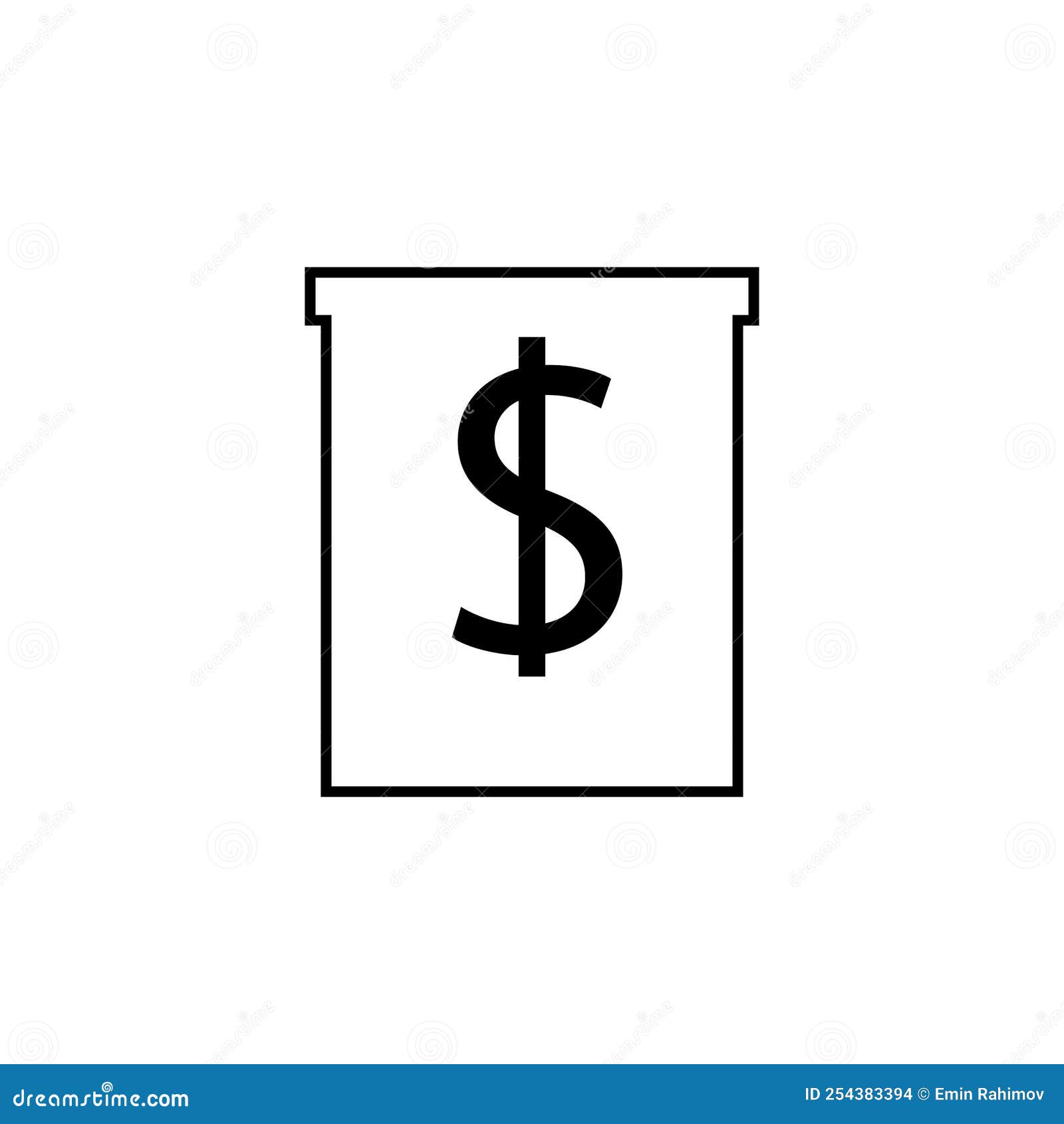 Building and Dollar Sign. Bank Eps Ten Stock Vector - Illustration of ...