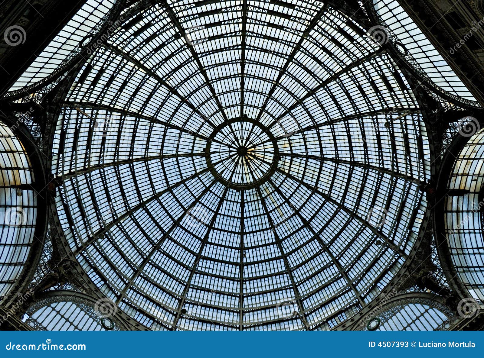 Building Dome, napoli. stock image. Image of europe, european - 4507393