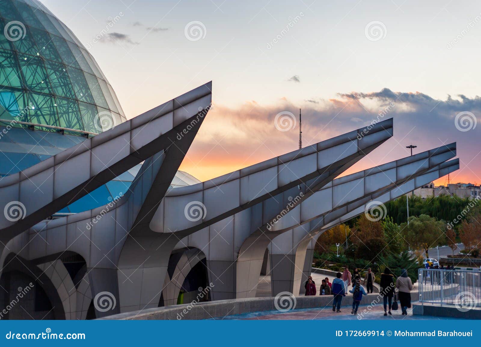Tehran Building Zoroastrian Symbol Stock Photo | CartoonDealer.com ...