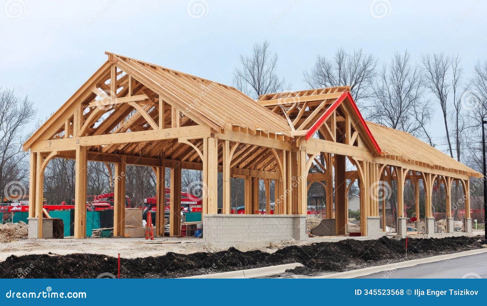 Building a Dream with Wood and Craftsmanship Timber Frame Structure ...