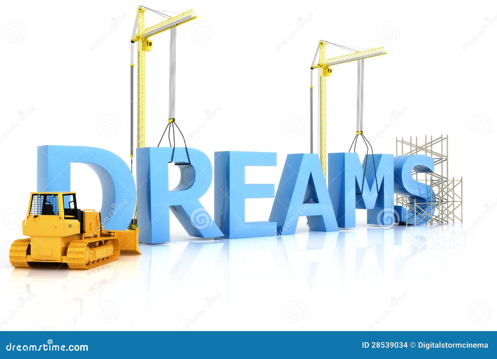 Building dreams stock illustration. Illustration of computer - 28539034