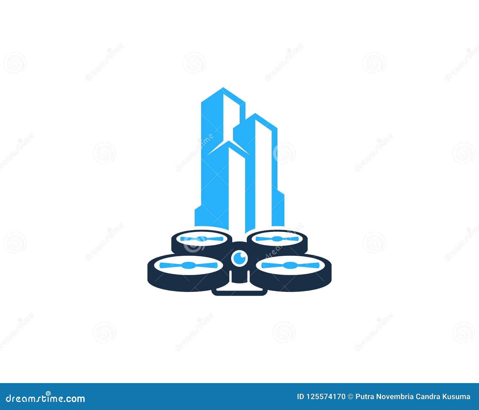 Building Drone Logo Icon Design Stock Vector - Illustration of business ...