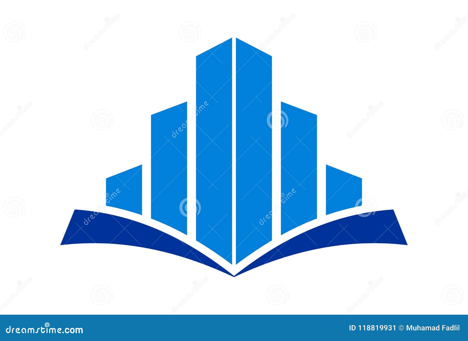 Building Education Concept Logo Vector Stock Vector - Illustration of ...