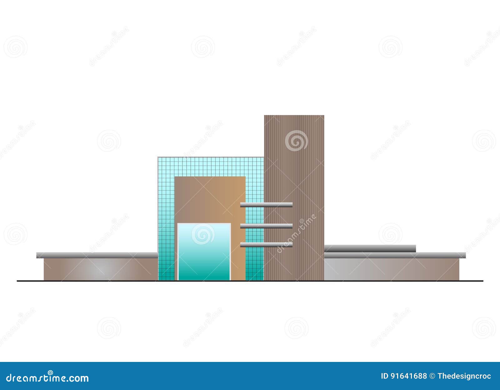 Building Elevation Vector Illustration | CartoonDealer.com #91641688