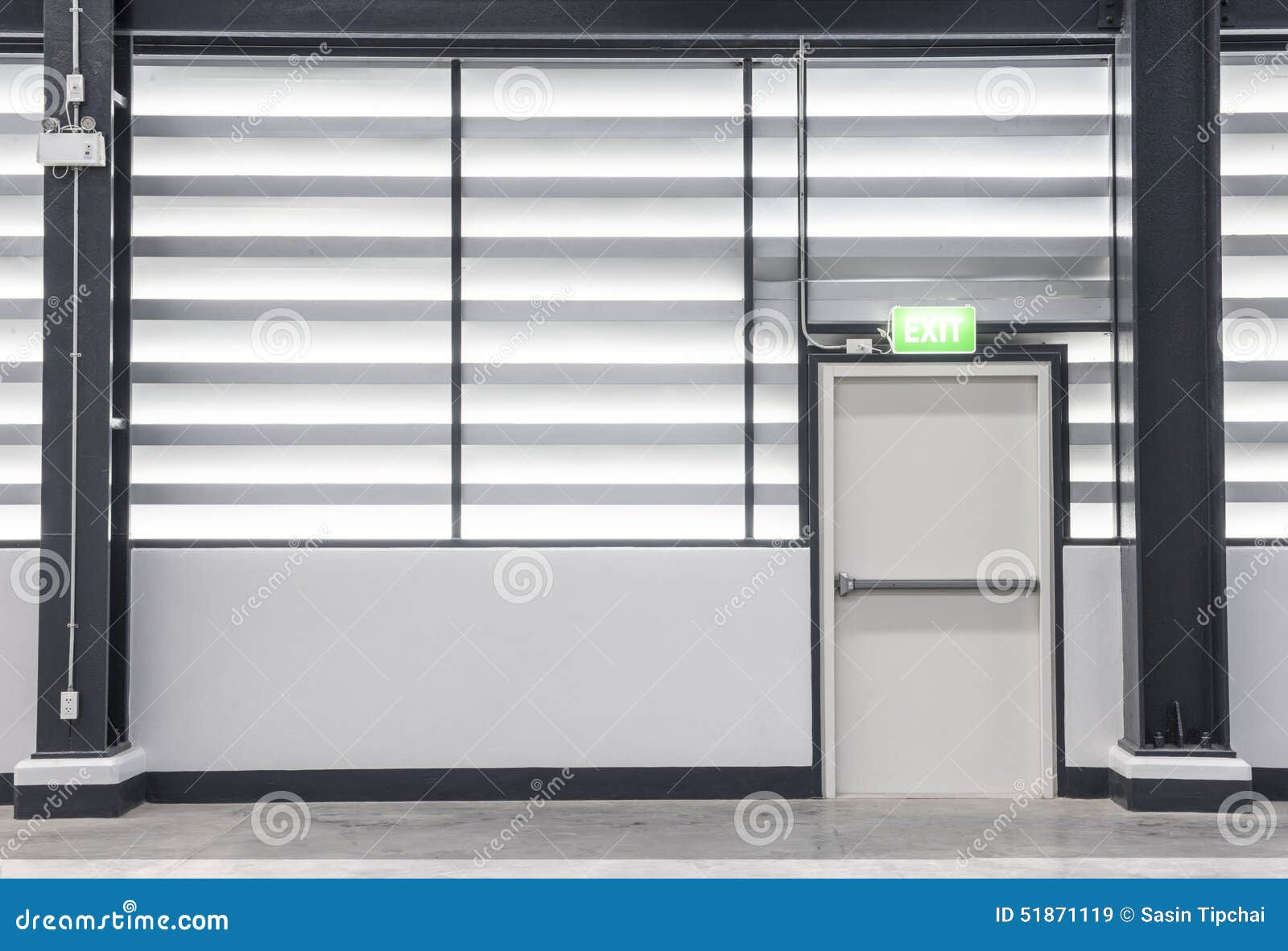 Building Emergency Exit stock image. Image of factory - 51871119