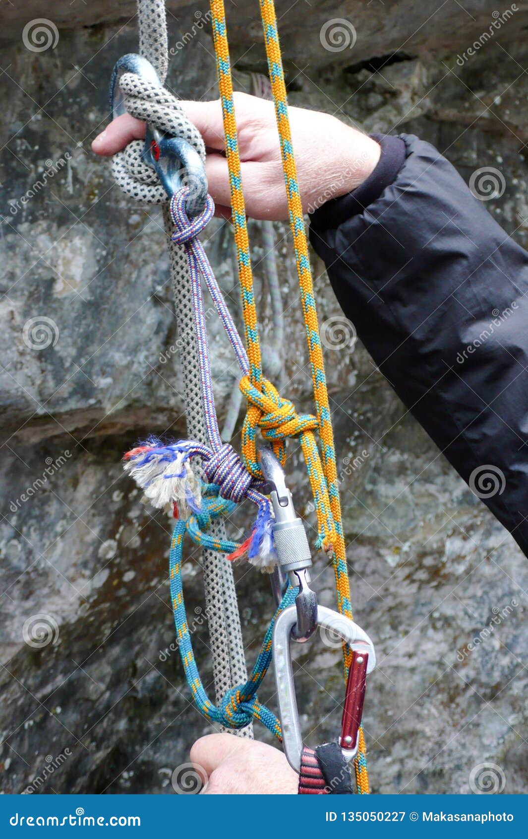 Emergency Rescue System with Ropes during a Wilderness Rescue Course ...