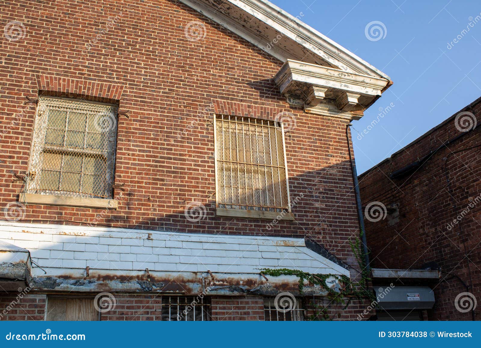 A Building is Empty with Rust on the Window and Door Editorial Stock ...