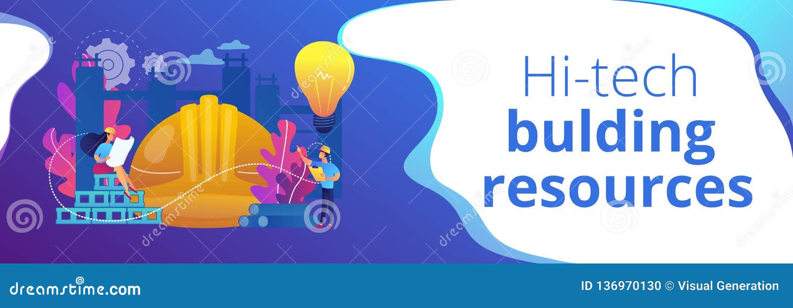 Innovative Construction Materials Concept Banner Header. Stock Vector ...