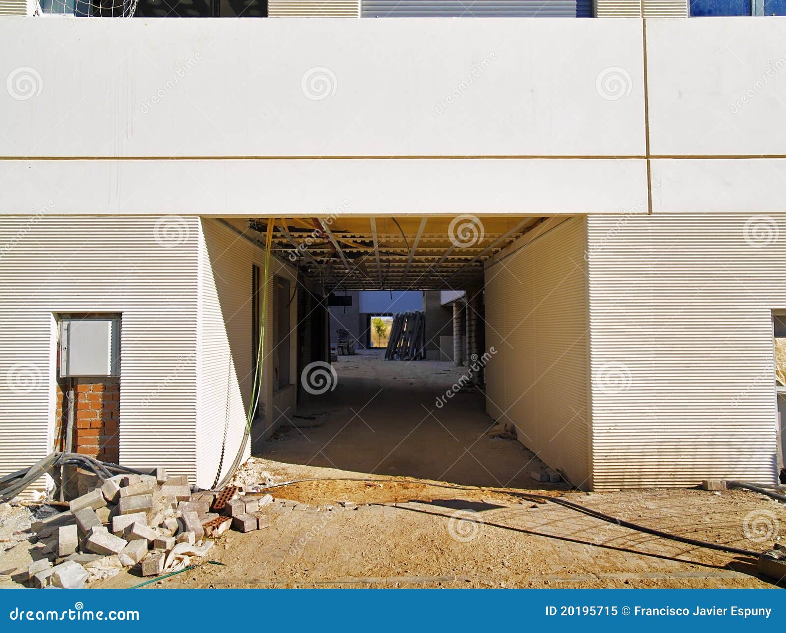 Building entry stock image. Image of detail, industry - 20195715