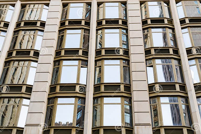 Building Exterior Architecture. Architecture Background with Windows ...