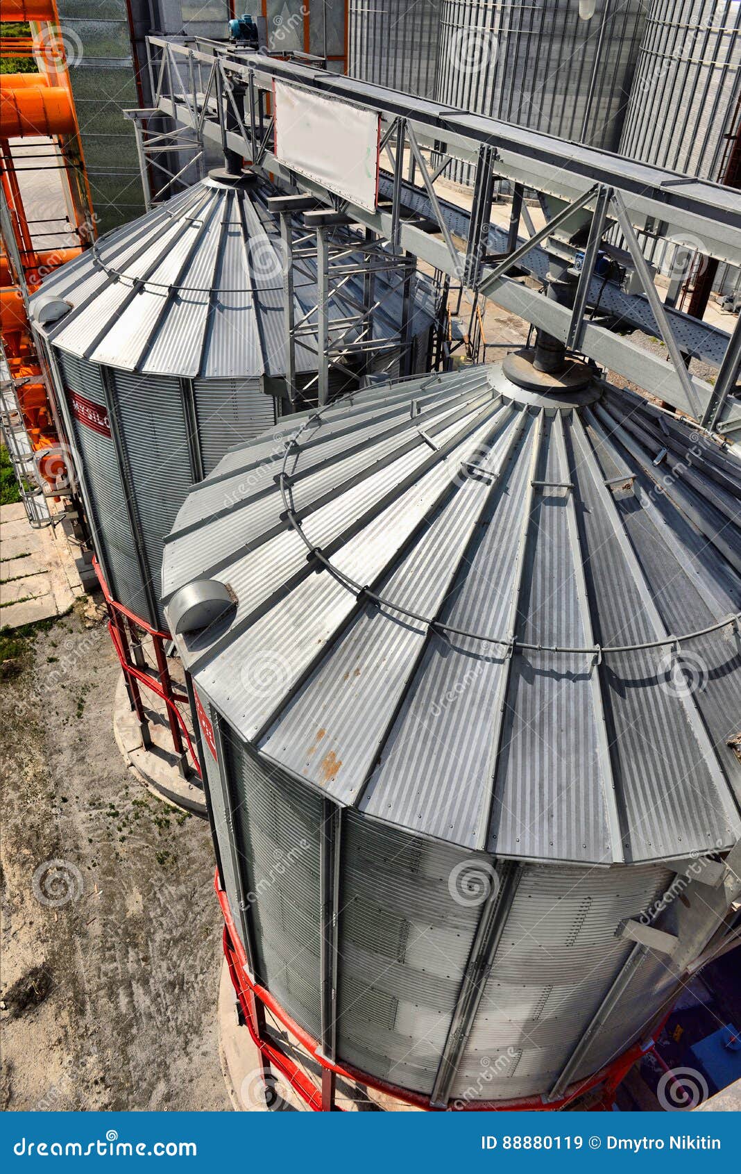 Building Exterior, Storage and Drying of Grains Stock Image - Image of ...