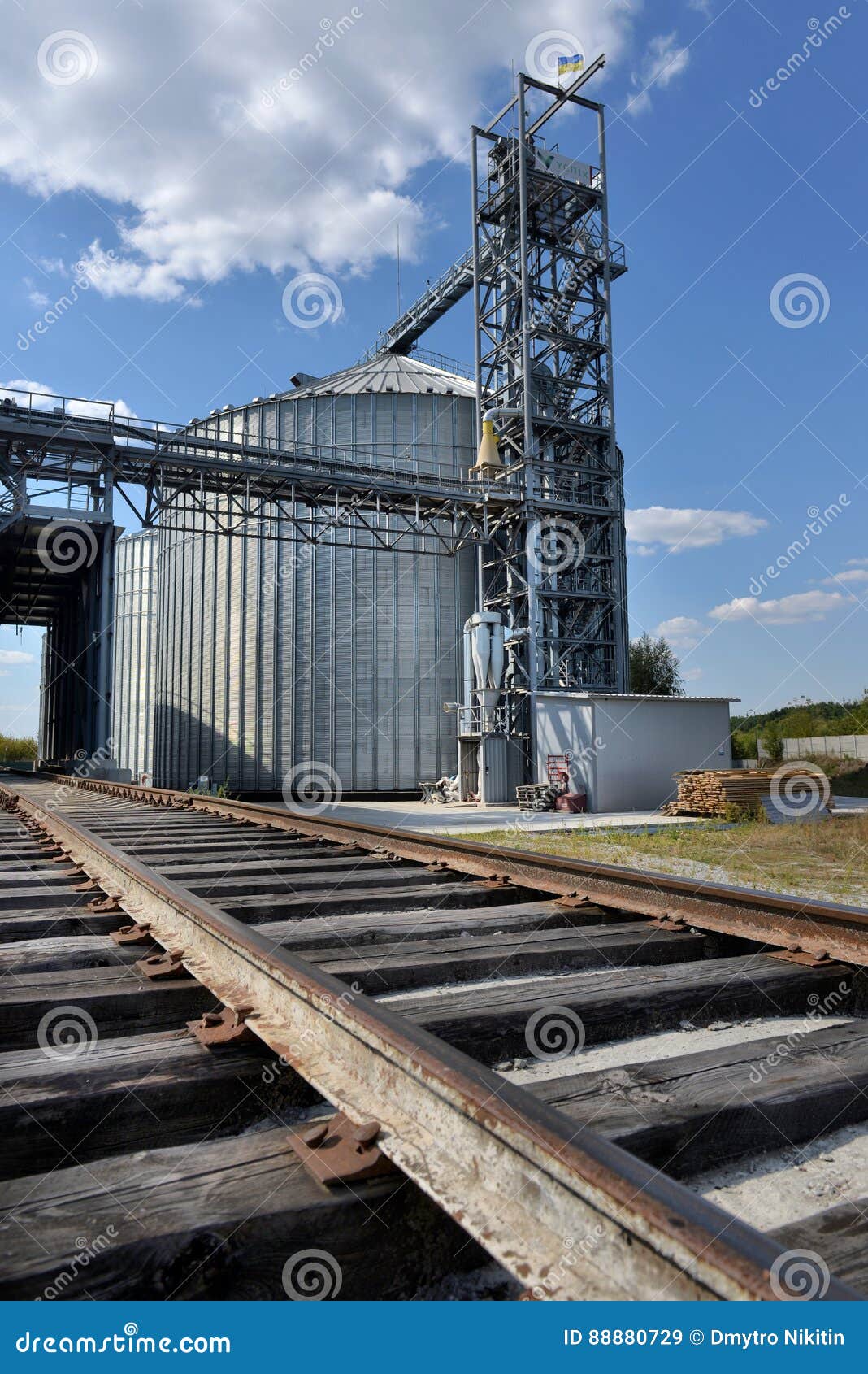 Building Exterior, Storage and Drying of Grains, Editorial Stock Image ...