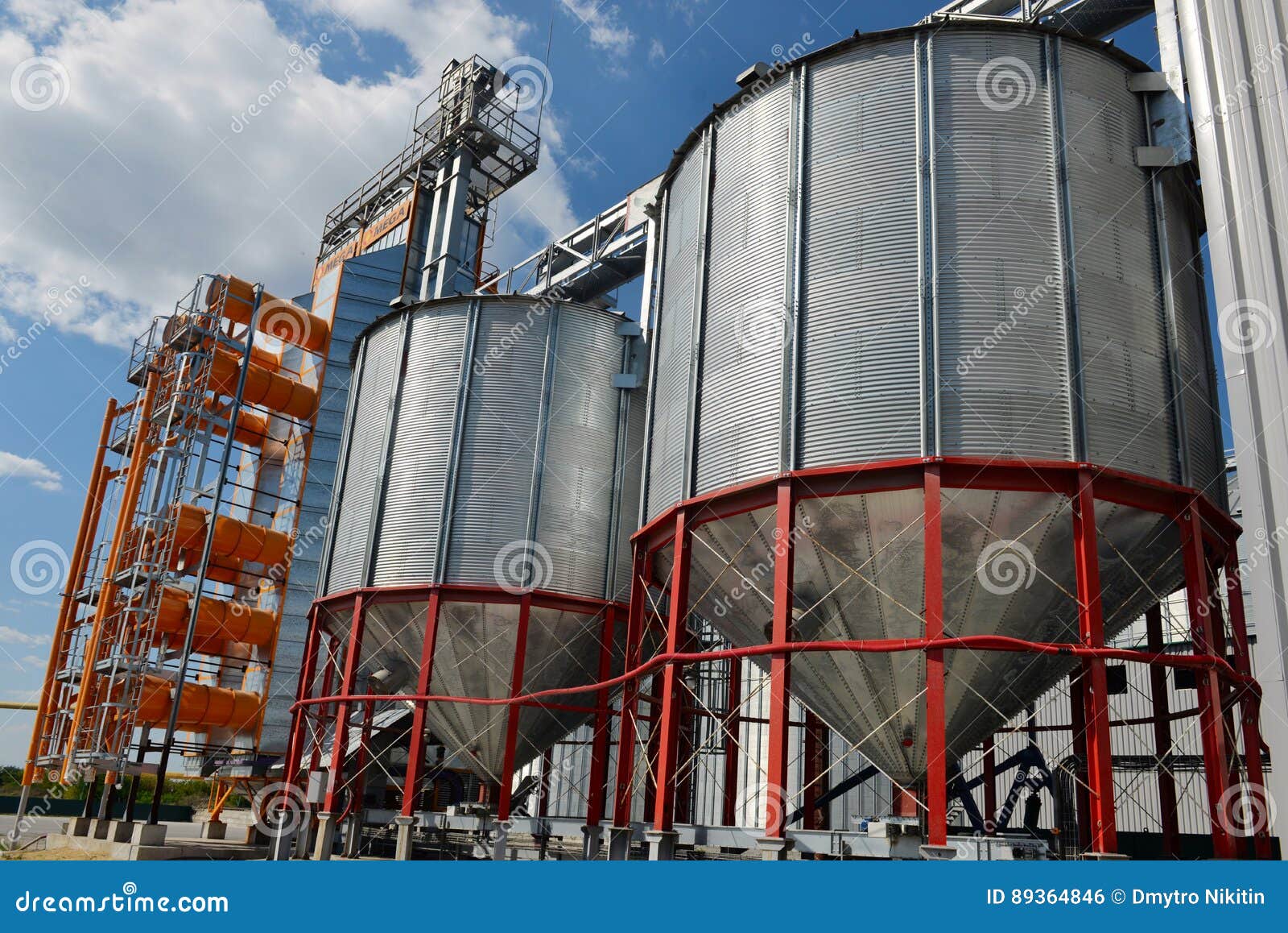 Building Exterior, Storage and Drying of Grains Stock Photo - Image of ...