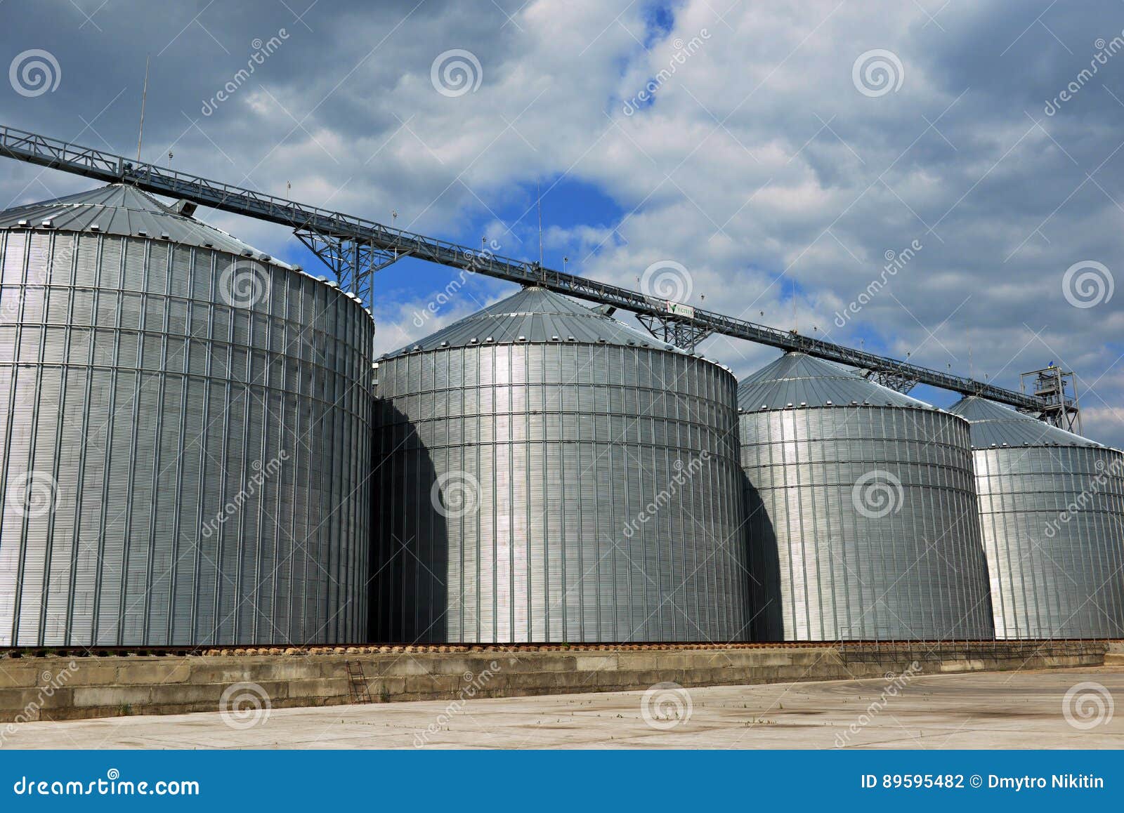 Building Exterior, Storage and Drying of Grains, Stock Photo - Image of ...