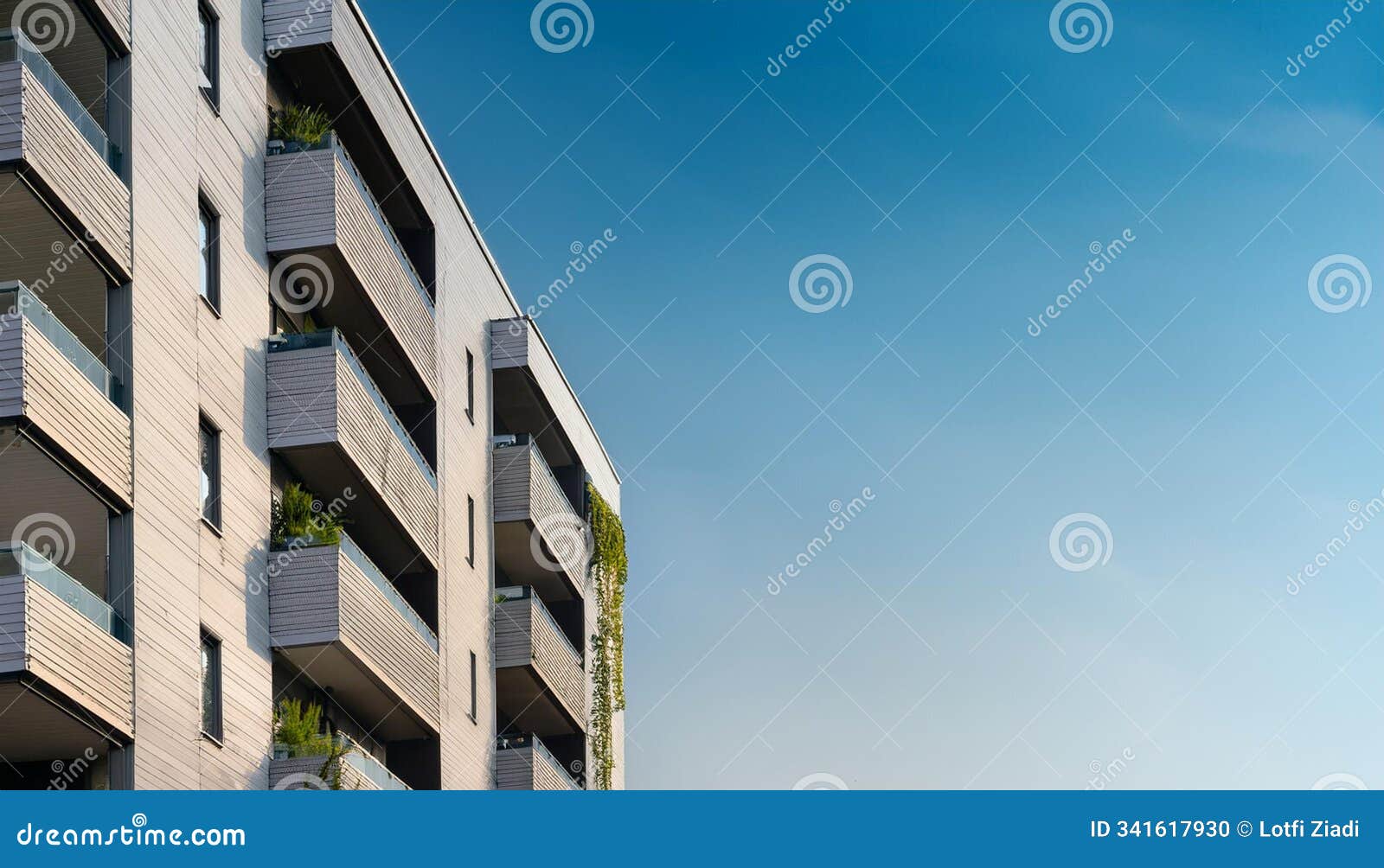 Facade Of Apartment Buildings, Compact Buildings In An Asian Big City ...