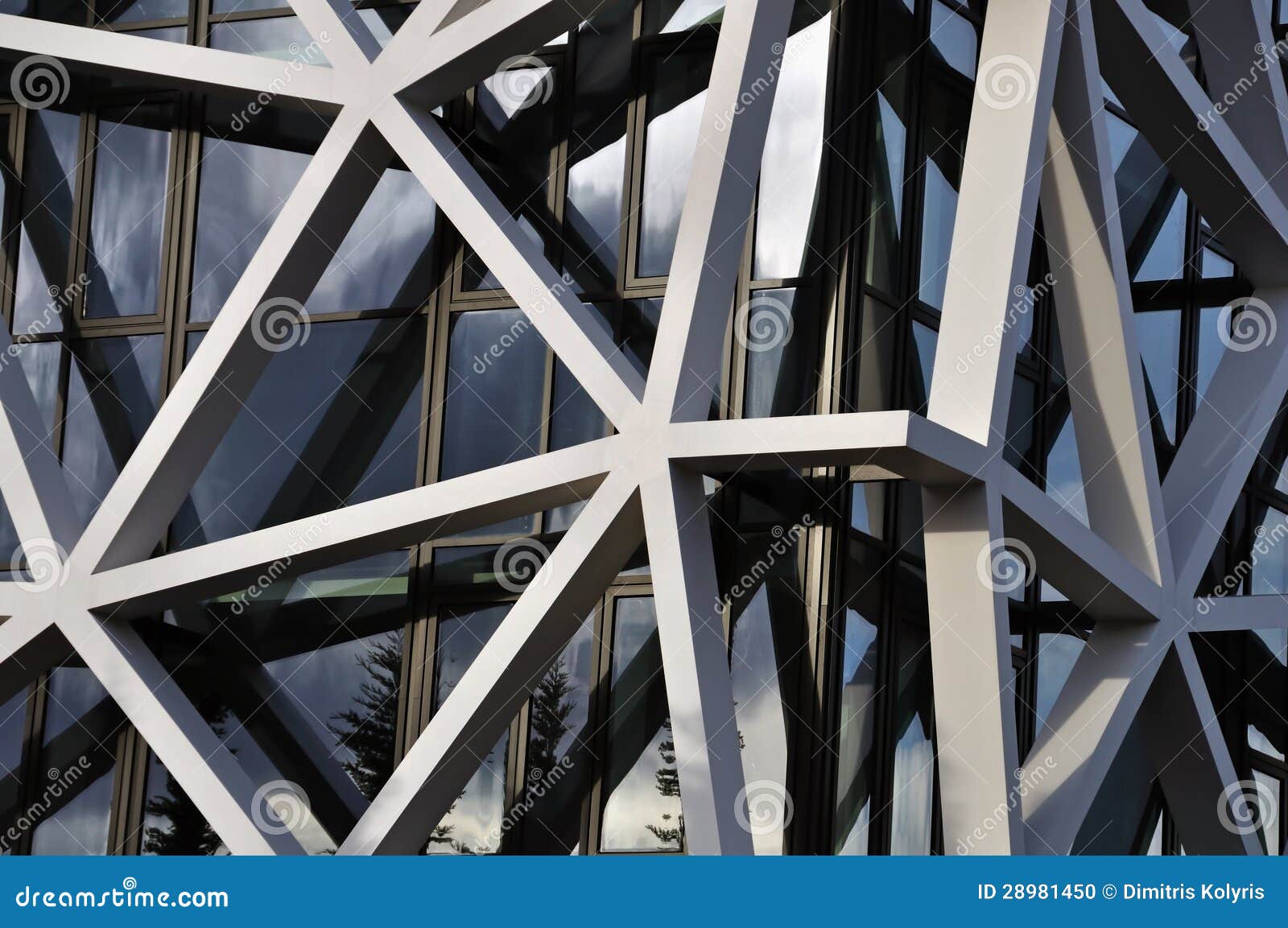 Building Facade with Asymmetric Pattern Stock Photo - Image of ...