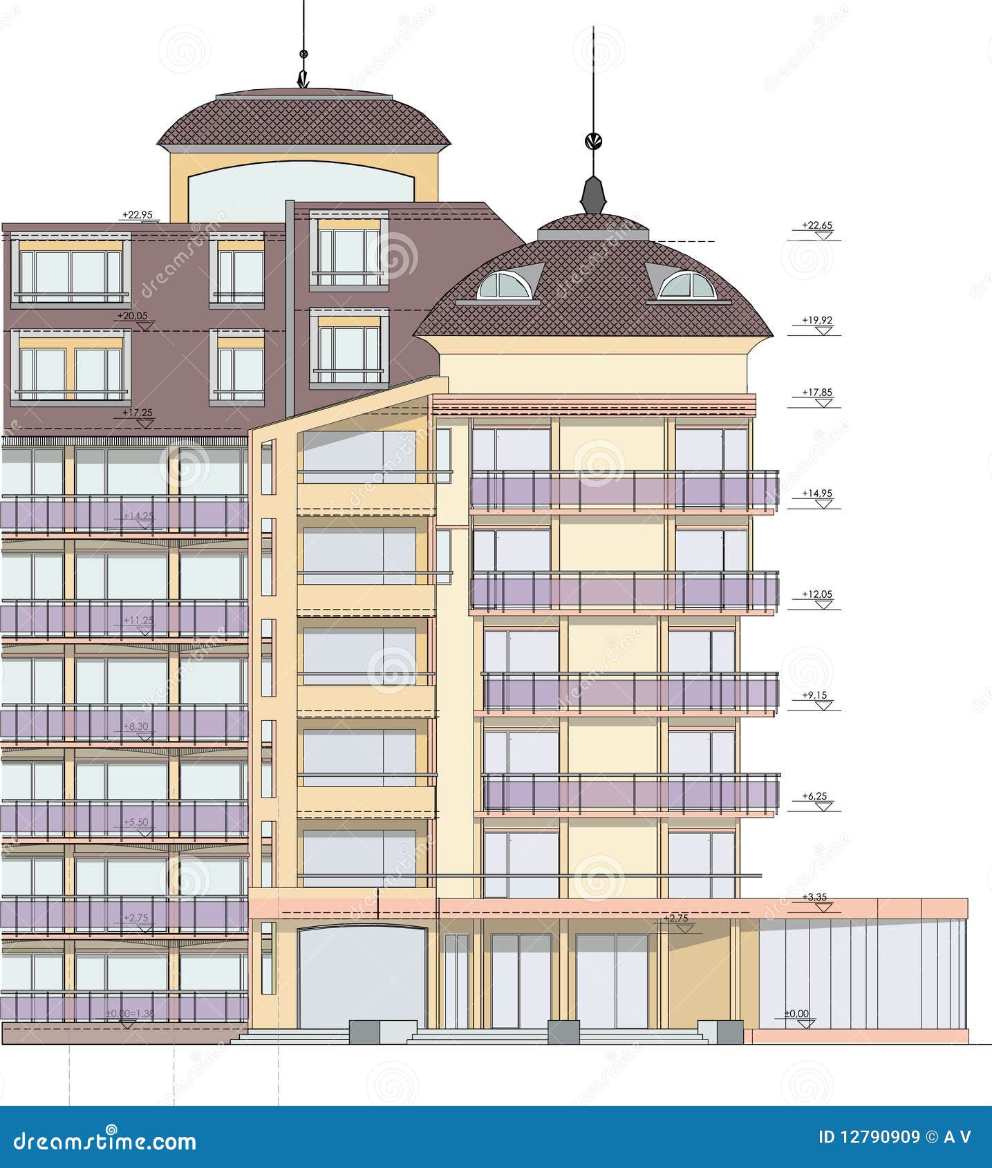 Building Facade Drawing
