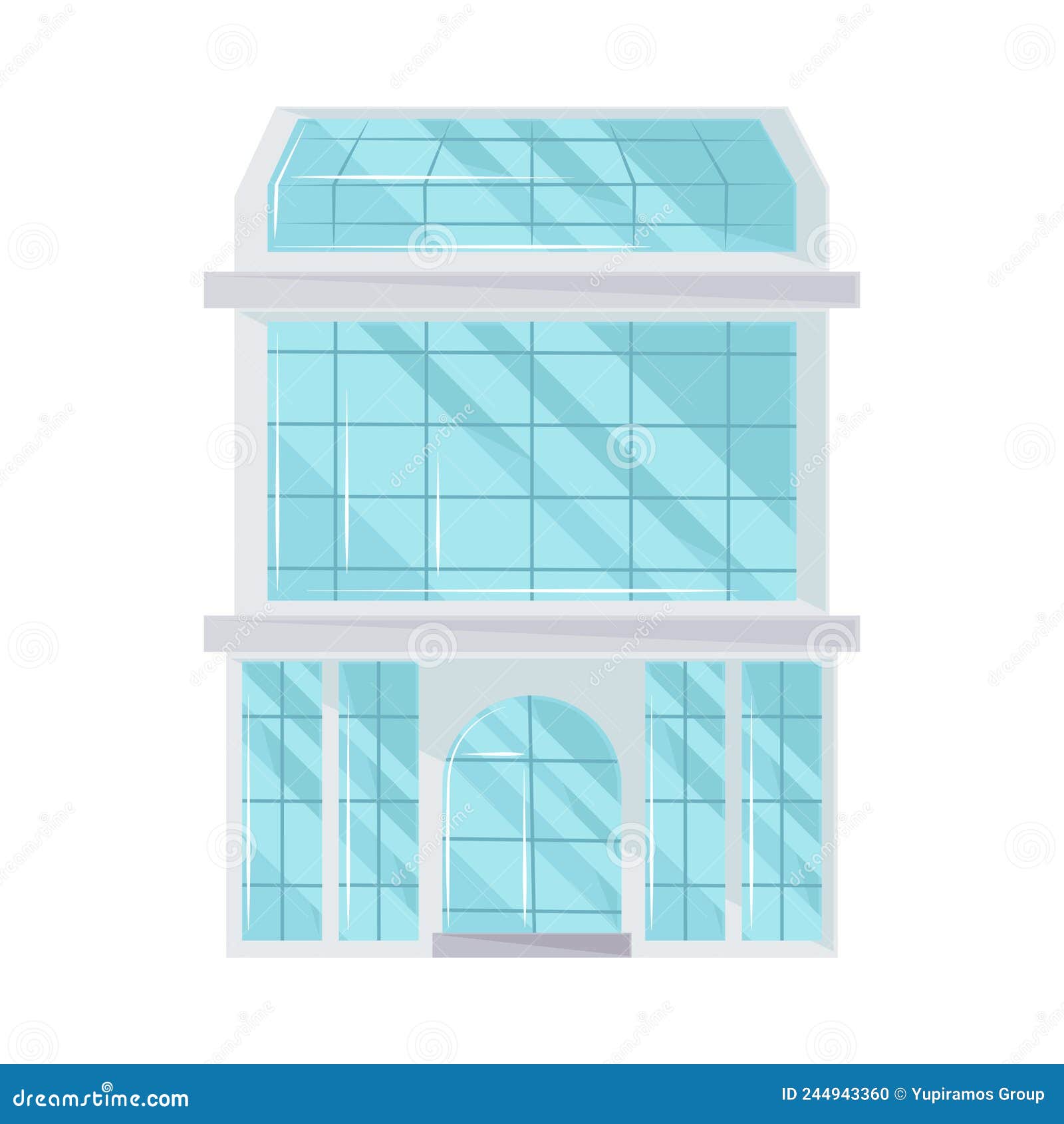 Building facade icon stock vector. Illustration of facade - 244943360