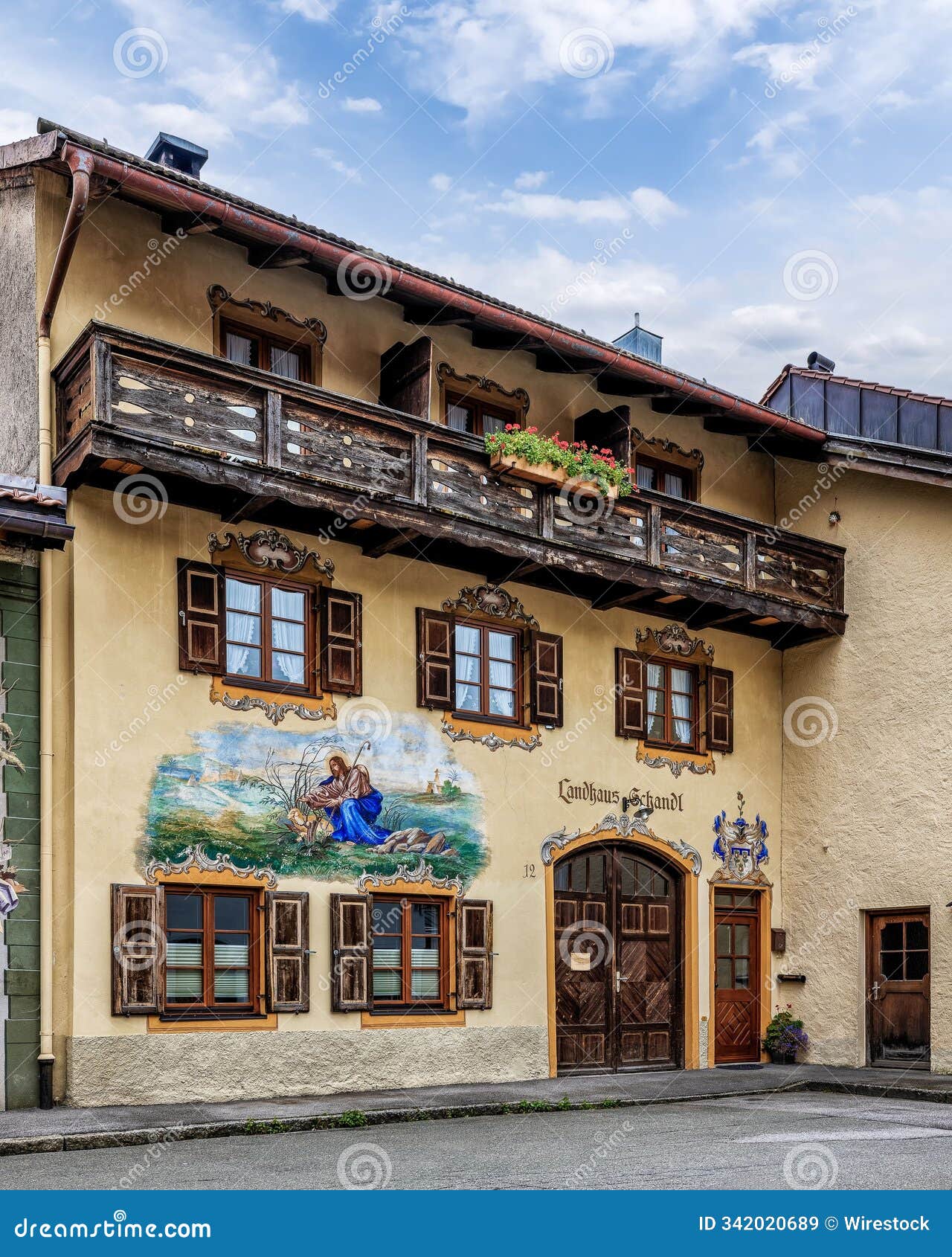 Mural of Biblical Scene on Building Facade Editorial Stock Image ...