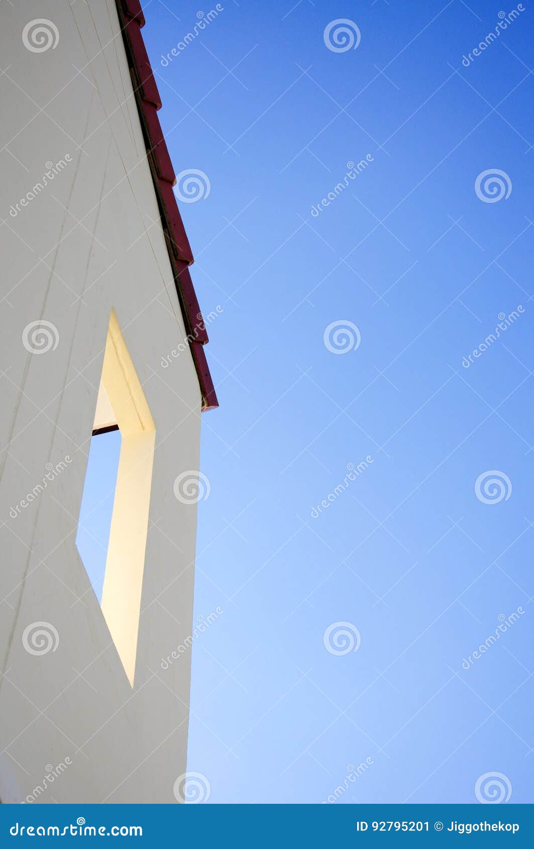 A Building Facade with Open Void Stock Image - Image of ceramic, panel ...