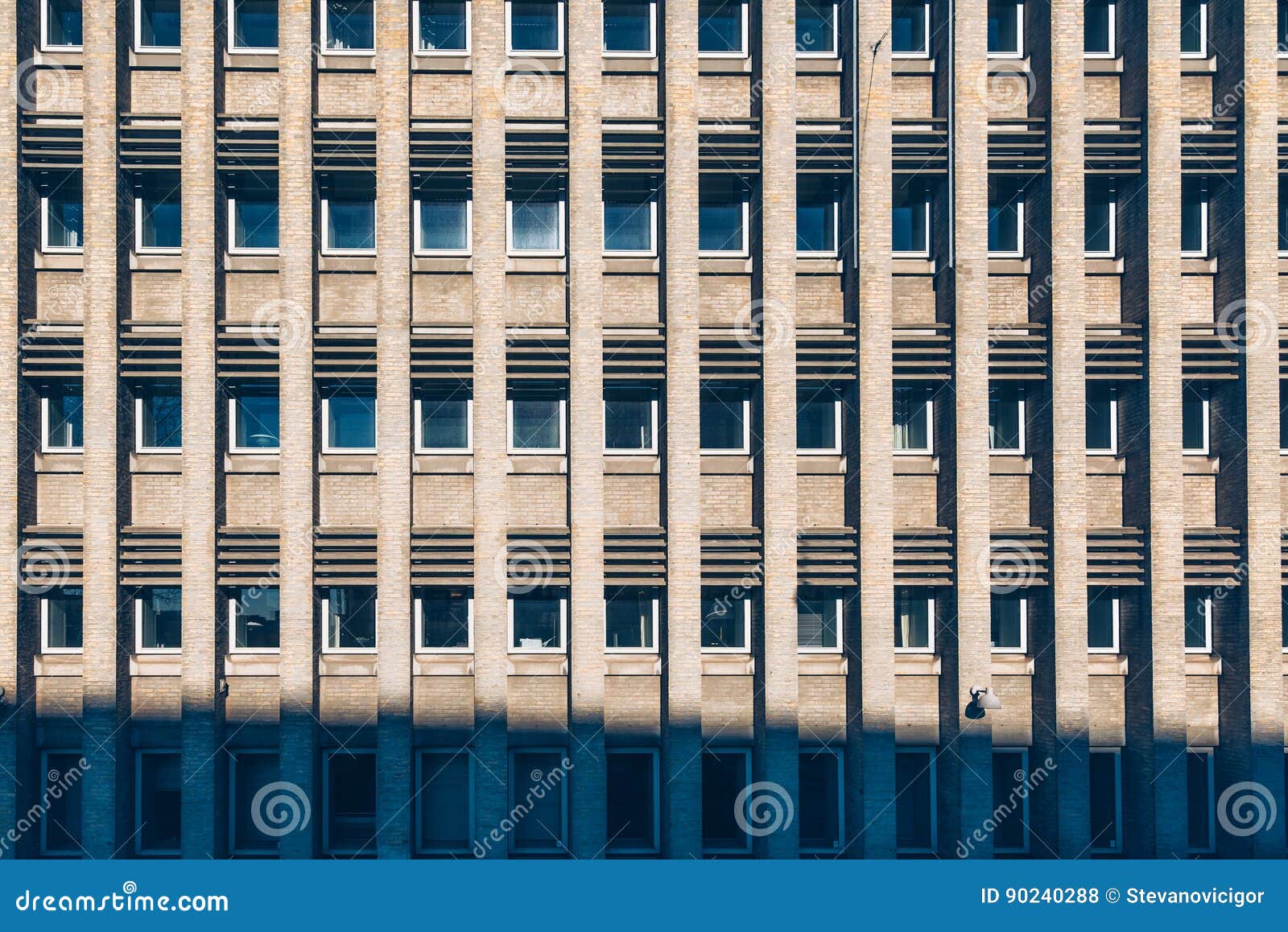 Building Facade with Repeating Pattern Stock Photo - Image of ...