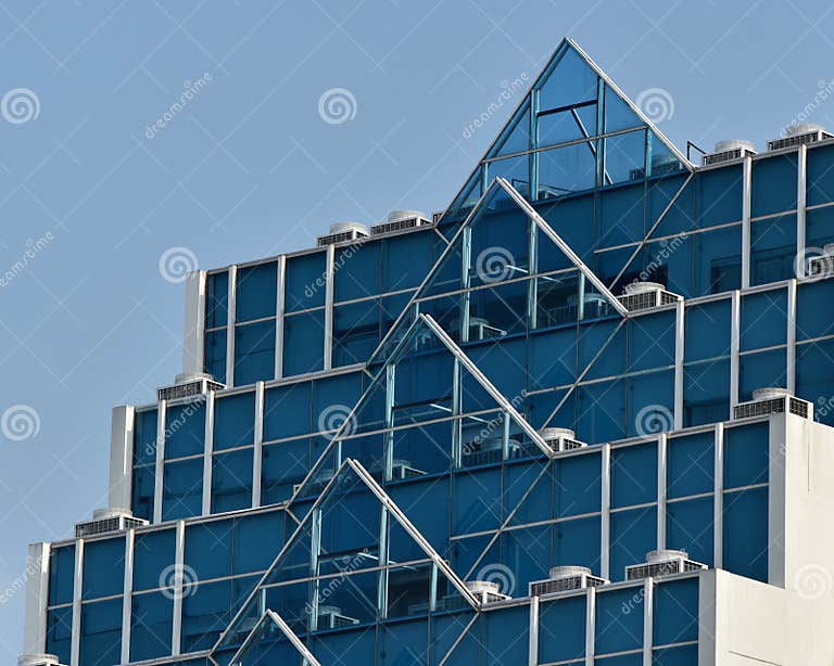 Building Facade with Repetitive Pattern Stock Photo - Image of ...