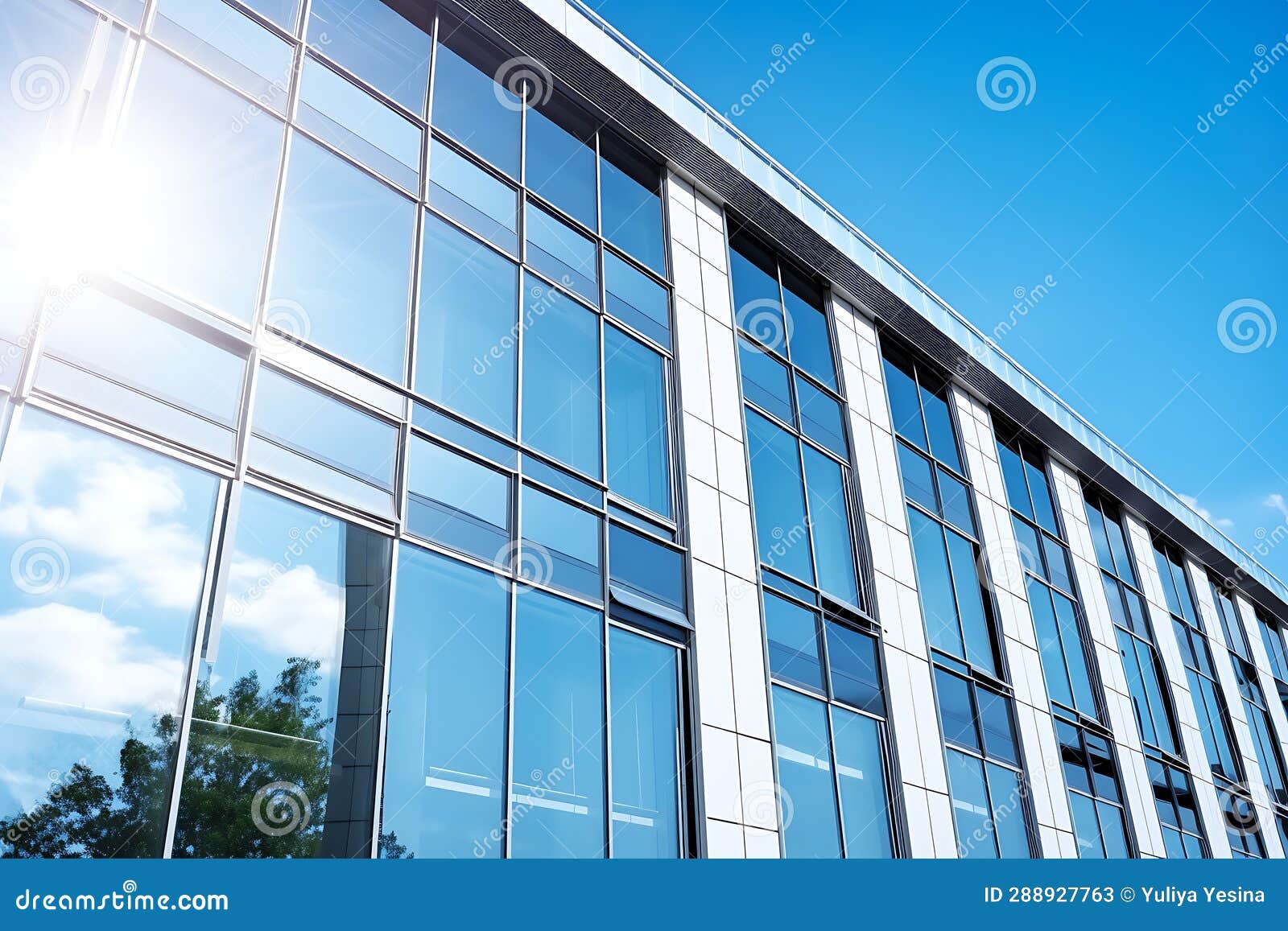 Building Facade with Solar Windows or Transparent Solar Panels As ...
