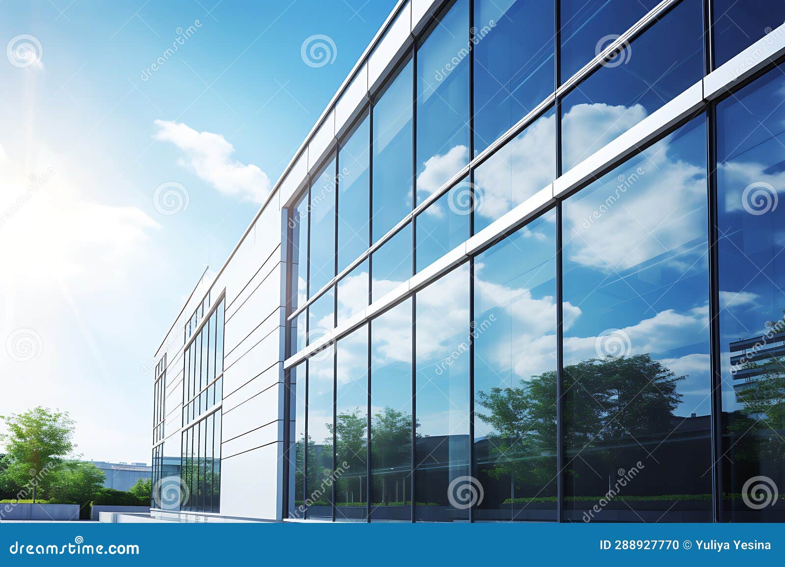 Building Facade with Solar Windows or Transparent Solar Panels As ...