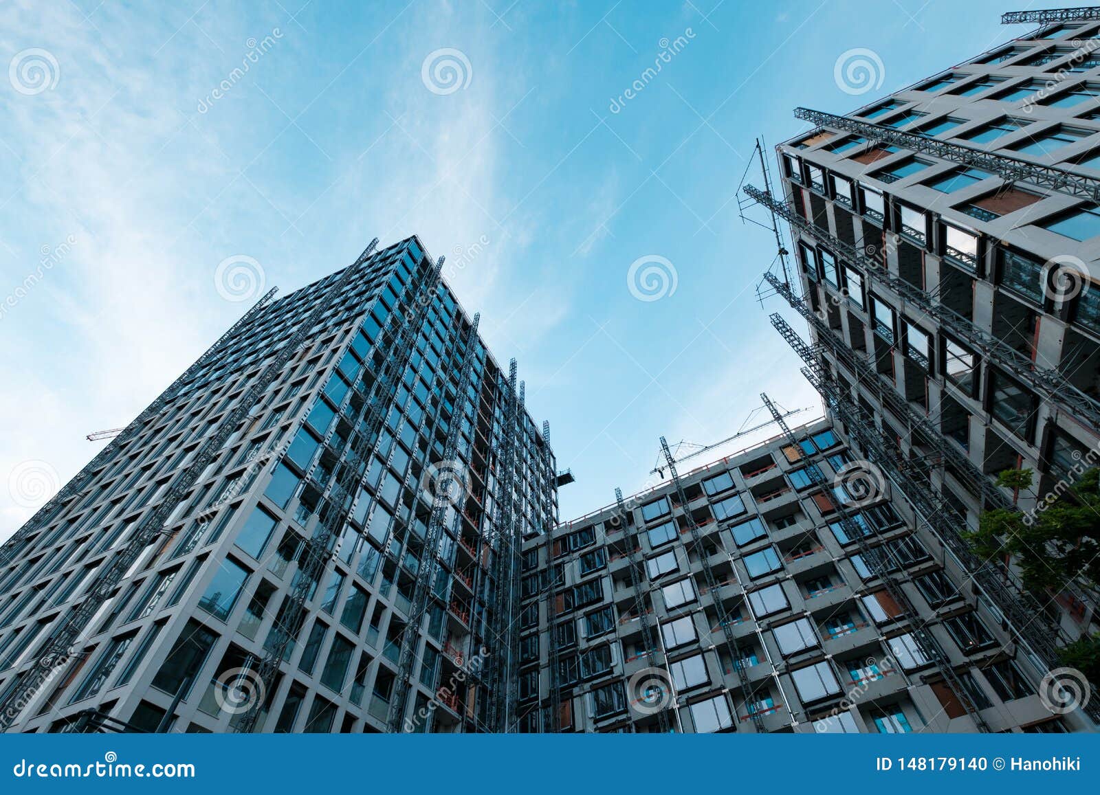 Building Facade Under Construction, Real Estate Development Stock Photo ...