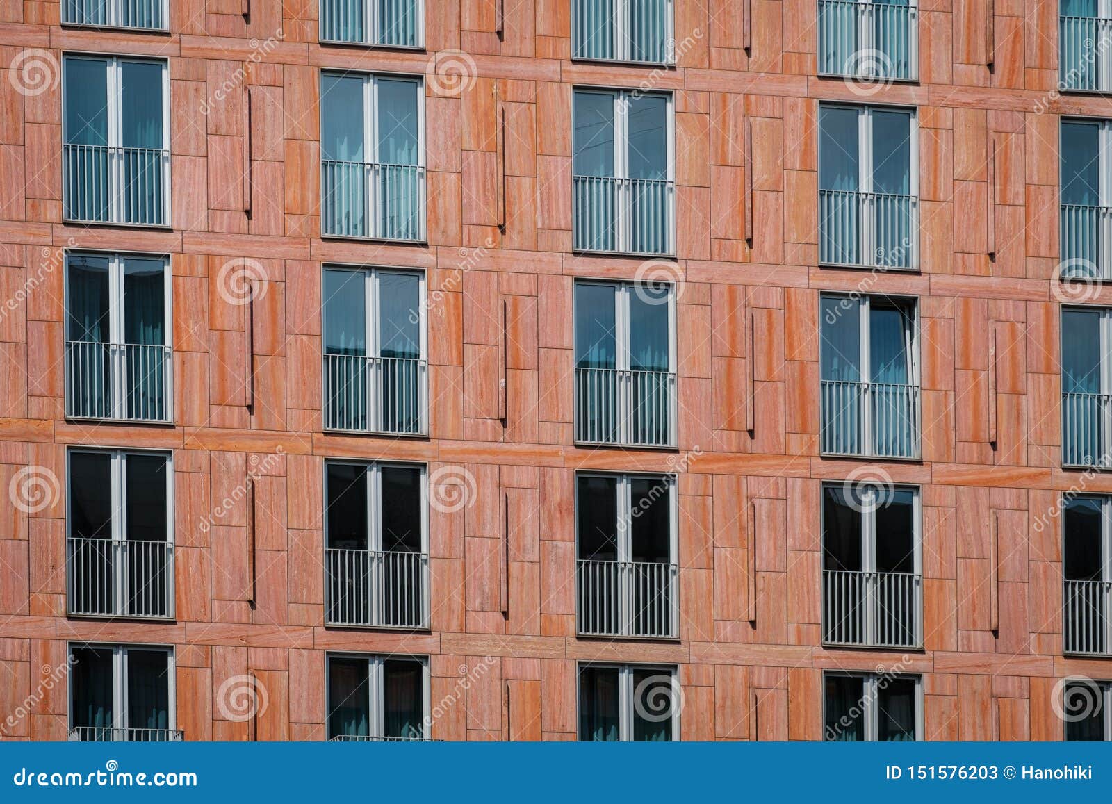 Building Facade - Window Pattern on House Exterior Stock Image - Image ...