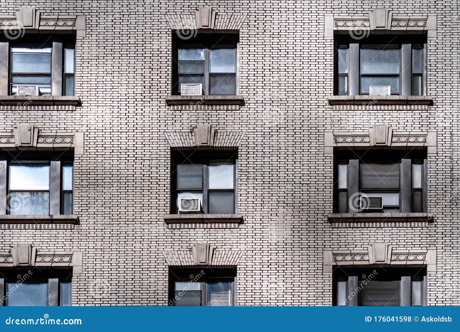 Building Facade with Windows, Texture, Architecture Stock Photo - Image ...