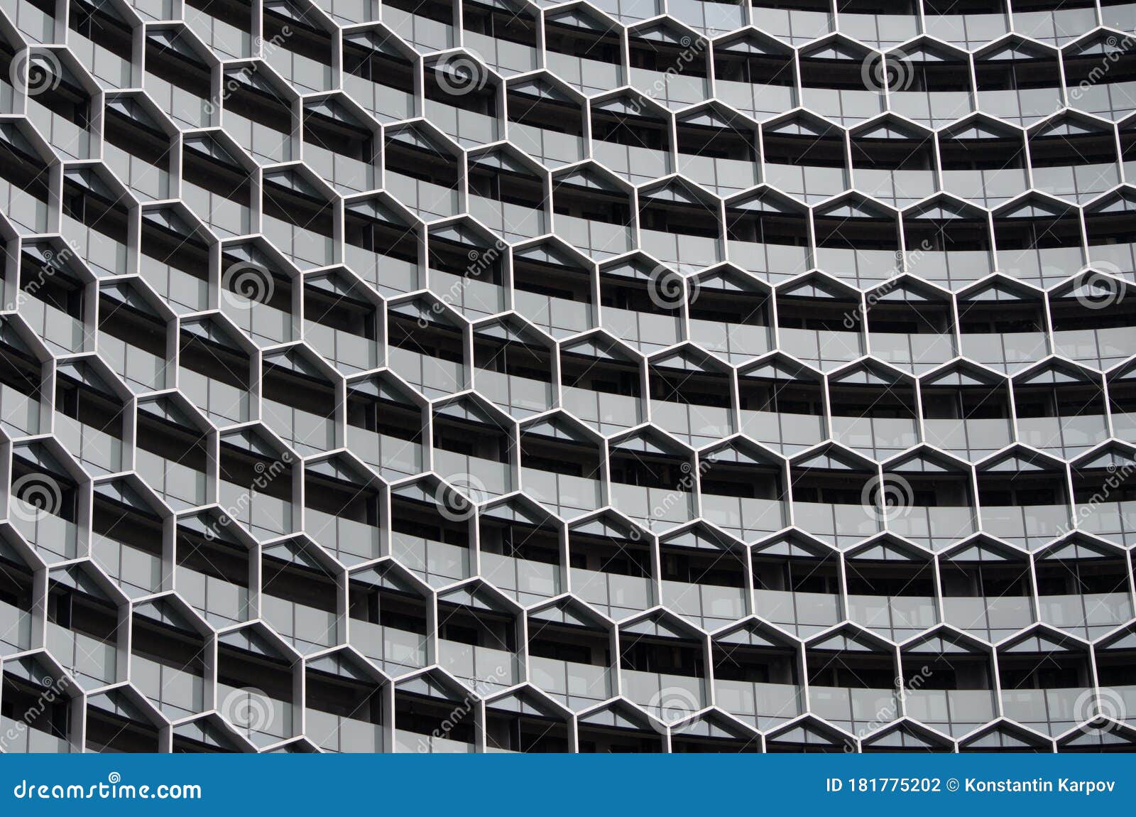 Building Facades. Hexagons Pattern Stock Photo - Image of urban ...