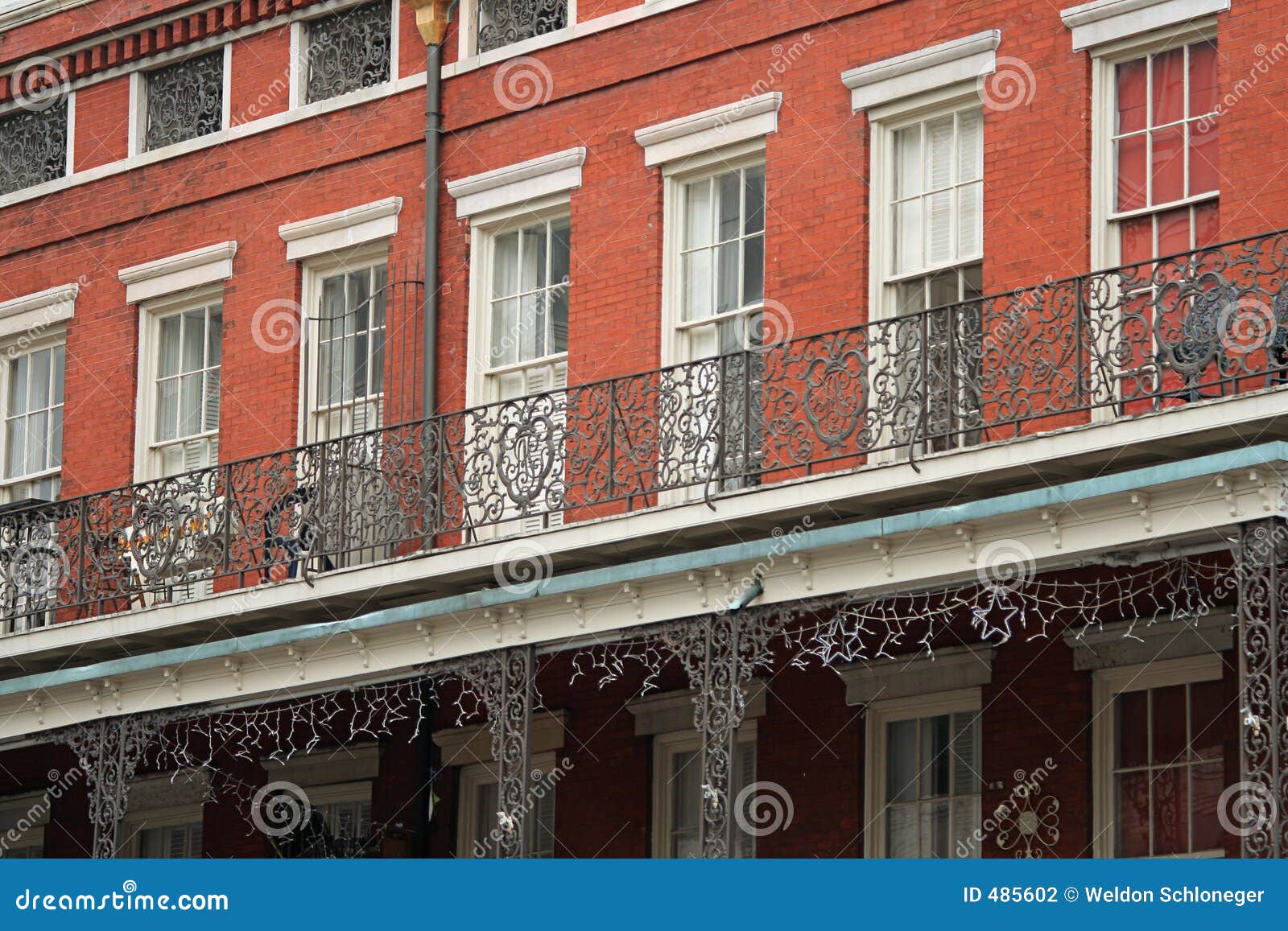 Building face, New Orleans stock photo. Image of traditional - 485602