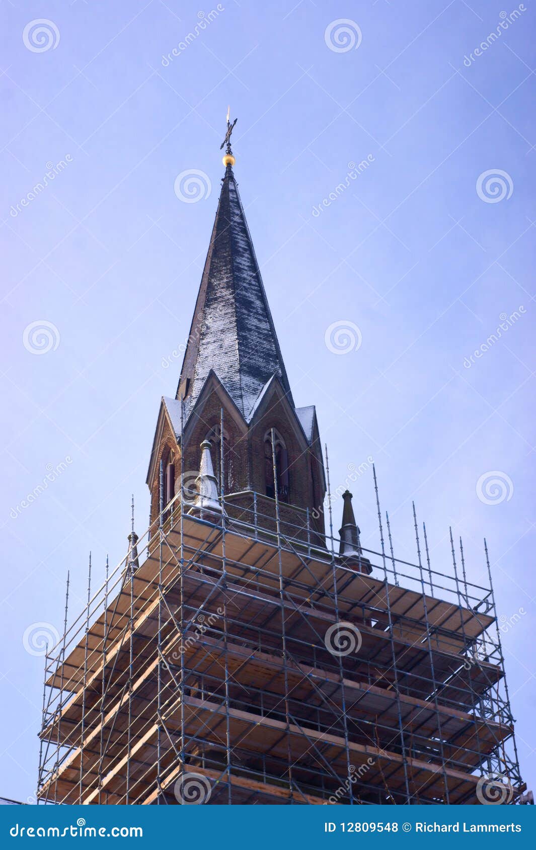 Building faith stock photo. Image of skyhigh, restauration - 12809548