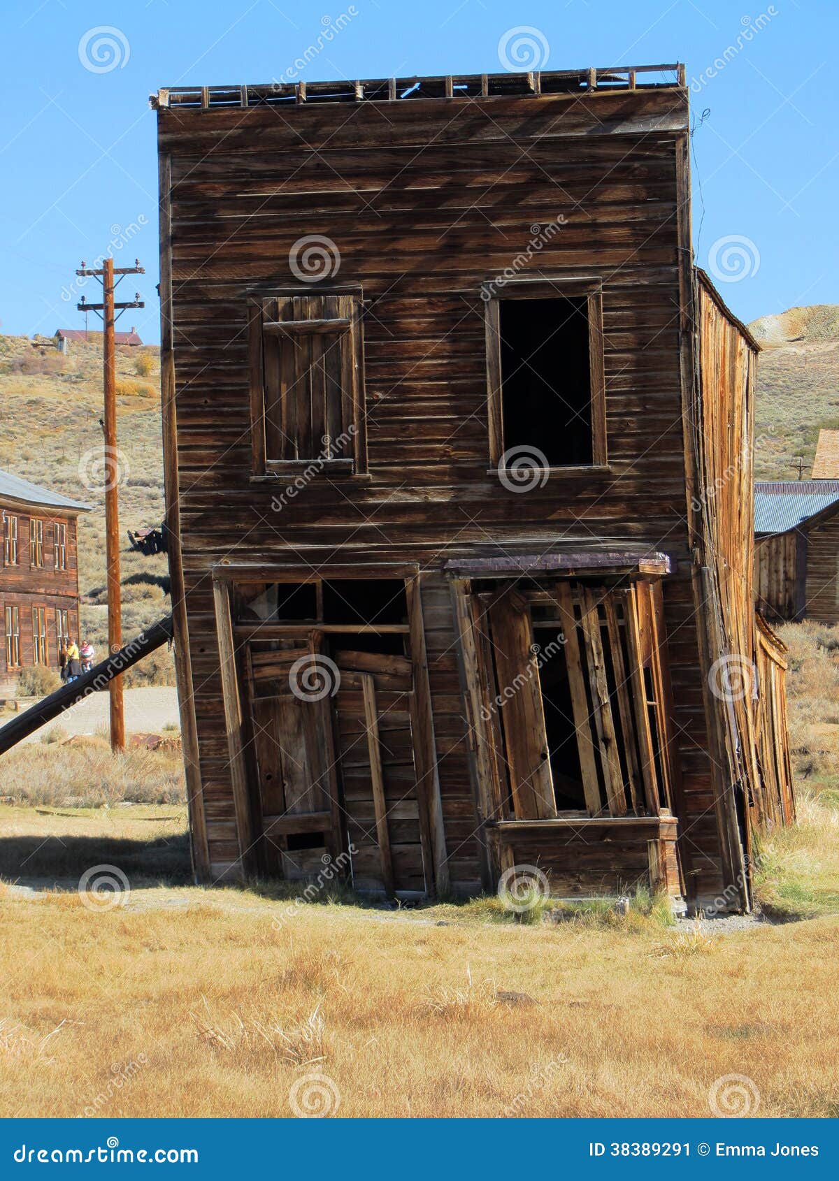 Building Falling Down, Bodie Stock Image - Image of wild, town: 38389291