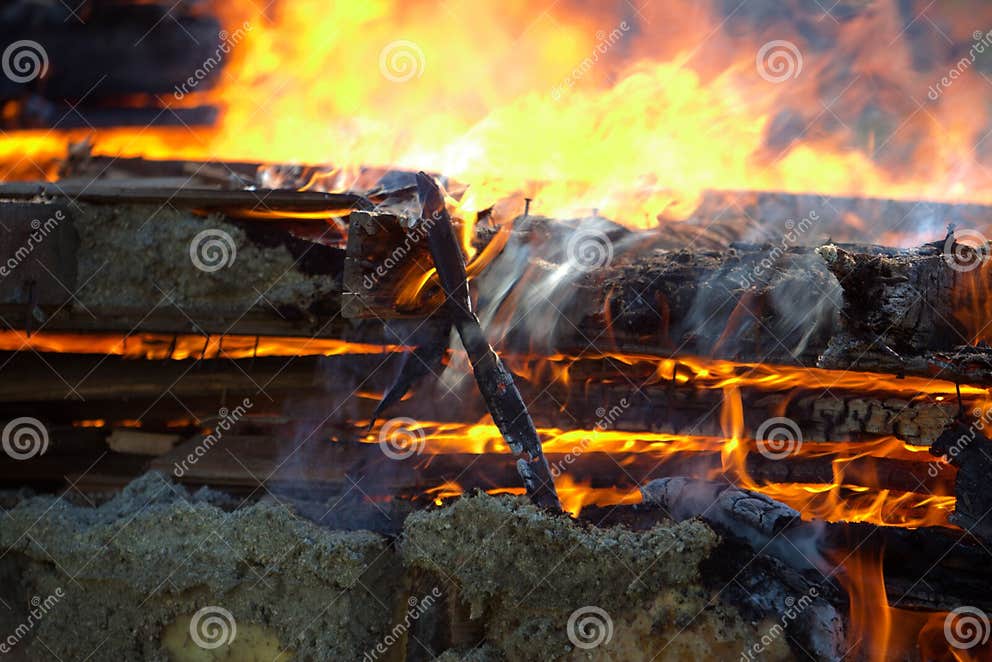 Building Fire stock image. Image of flame, fire, burning - 83364959