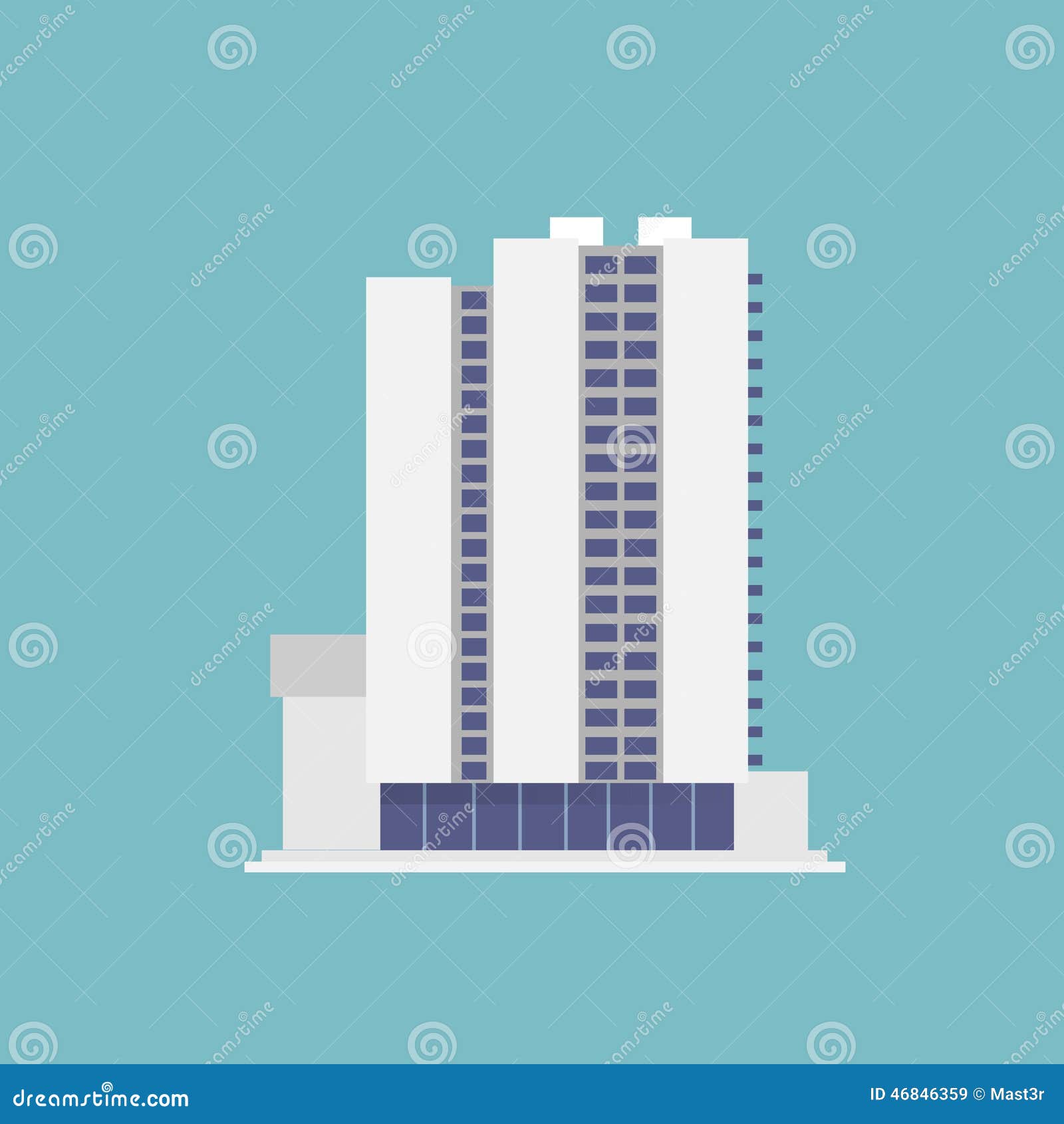 Building Flat Icons Design Vector Shadow Color Stock Vector ...