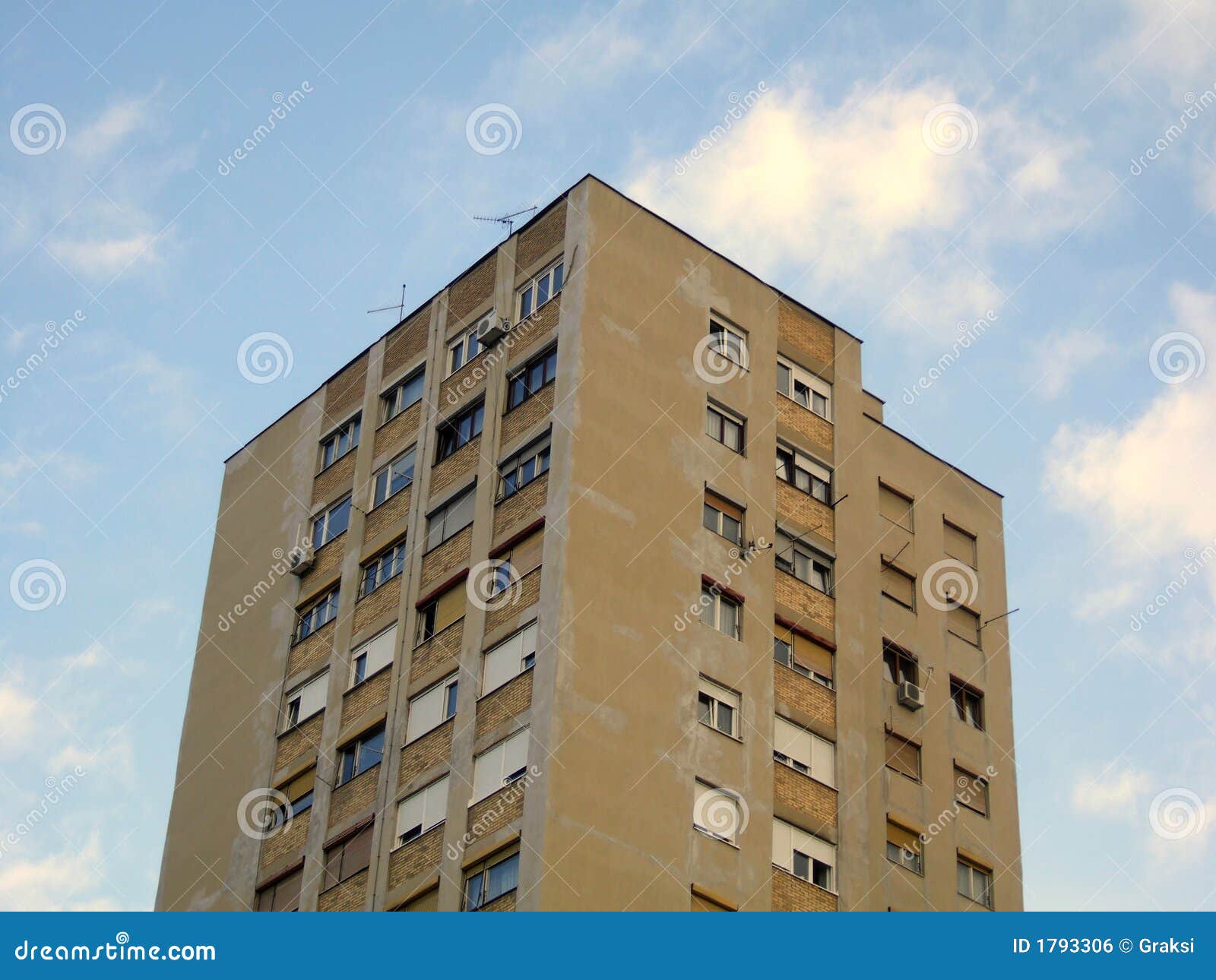 Building with flats stock photo. Image of building, home - 1793306