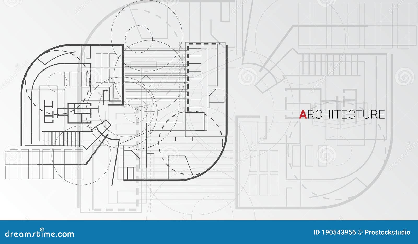 Building Floor Abstract Scheme Over Gray Background, Vector ...